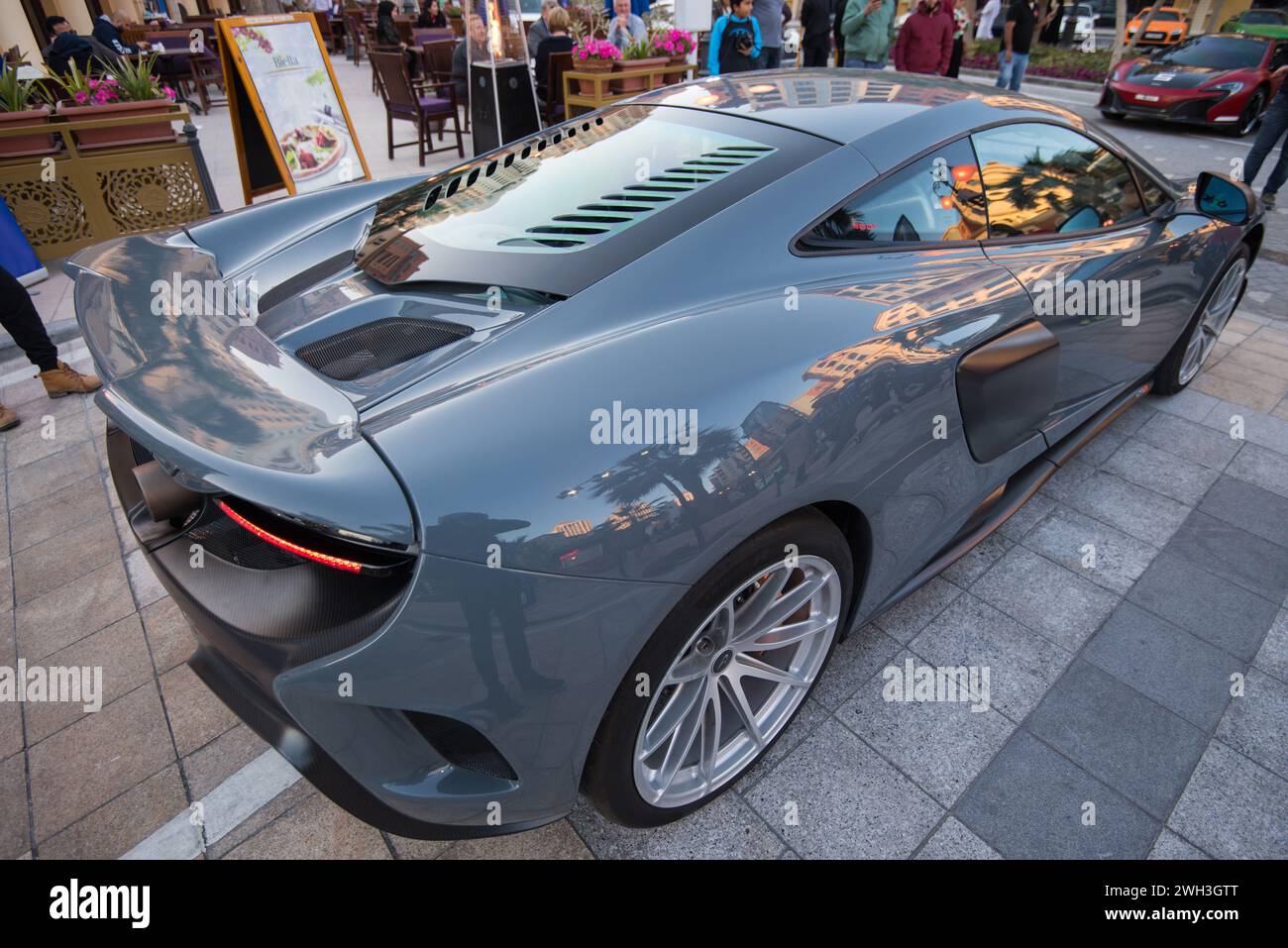 Doha , Qatar-February 01,2023 : Exhibition of luxury supercars ...