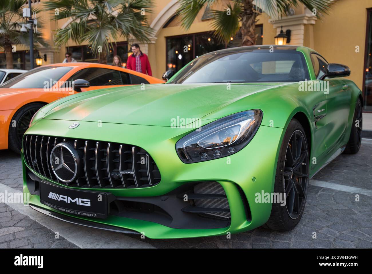 Doha , Qatar-February 01,2023 : Exhibition of luxury supercars ...