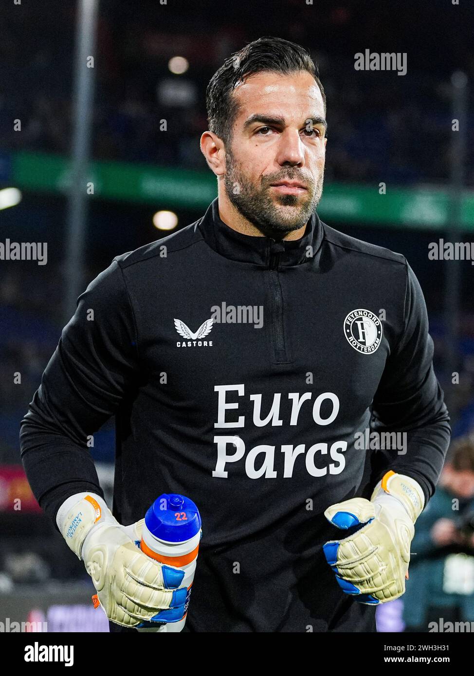 Rotterdam - Feyenoord goalkeeper Kostas Lamprou during the match between Feyenoord v AZ at ...