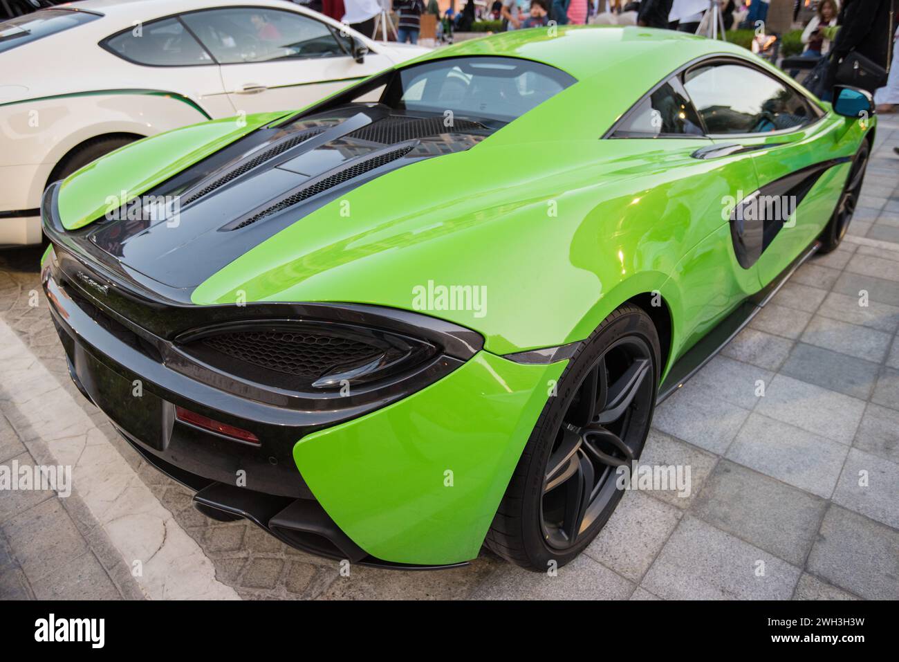Doha , Qatar-February 01,2023 : Exhibition of luxury supercars ...