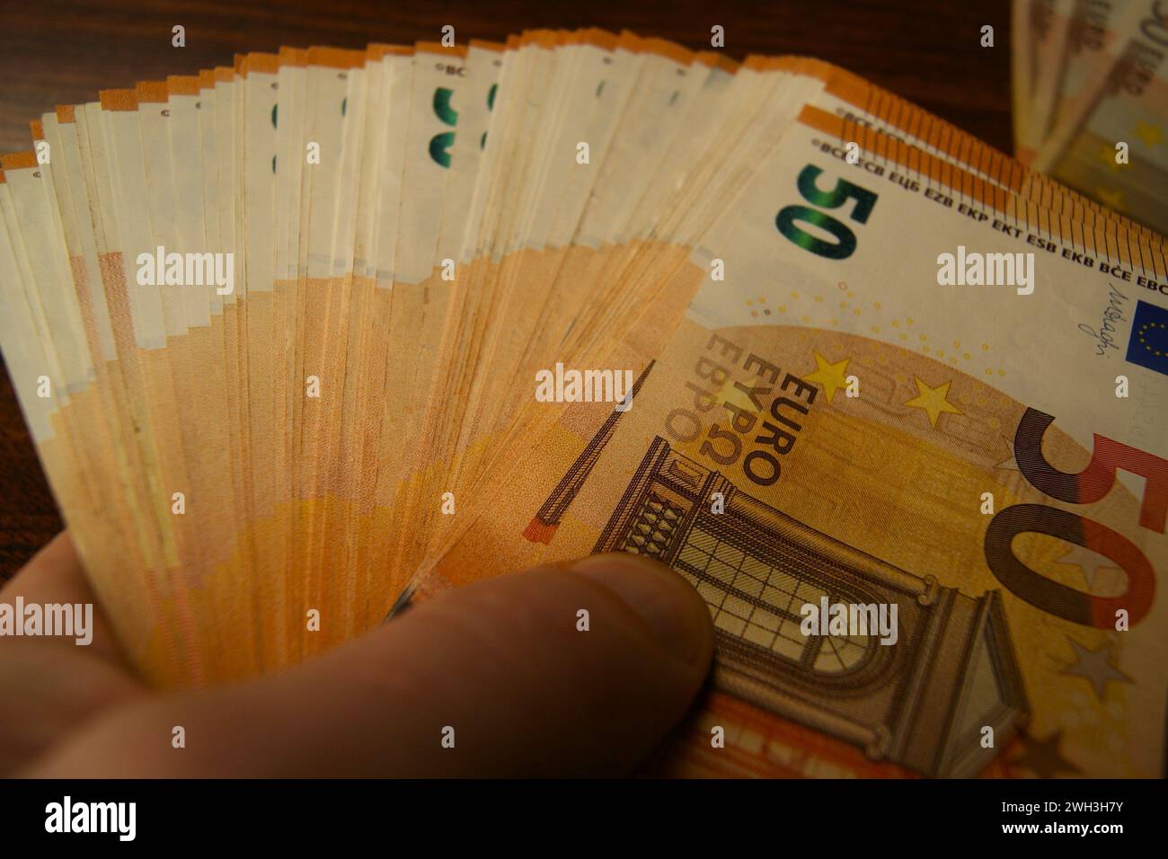 50 euro bill in close hi-res stock photography and images - Alamy