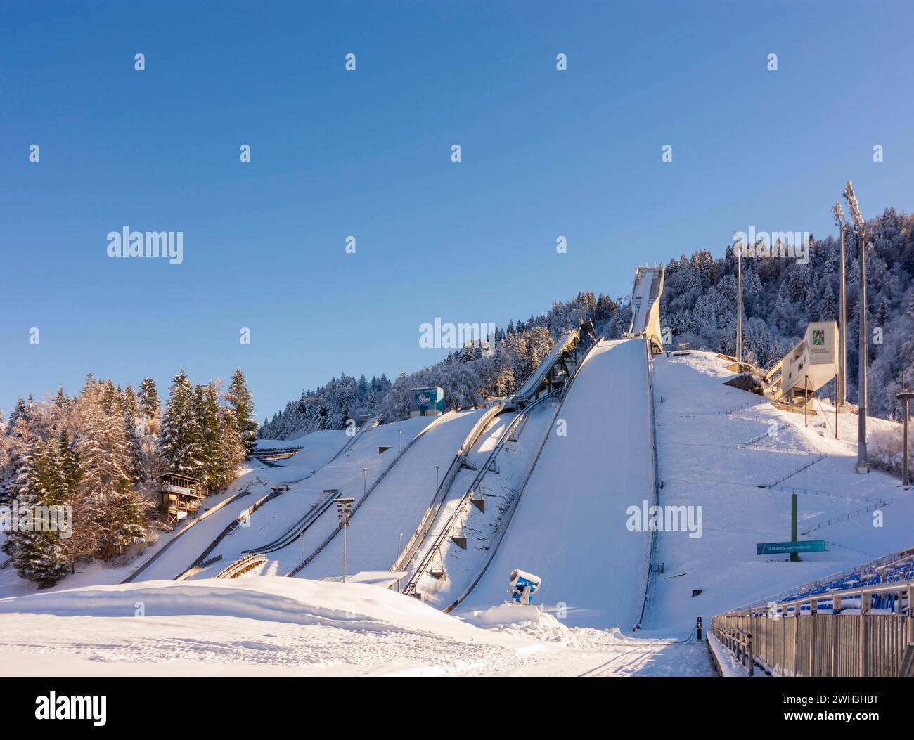 Olympic ski stadium, Große Olympiaschanze Great Olympic Hill Garmisch ...