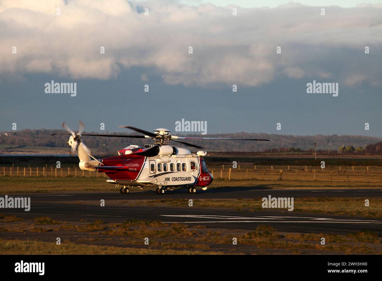 Sikorsky S-92 search and rescue helicopter, part of the HM Coastguard ...