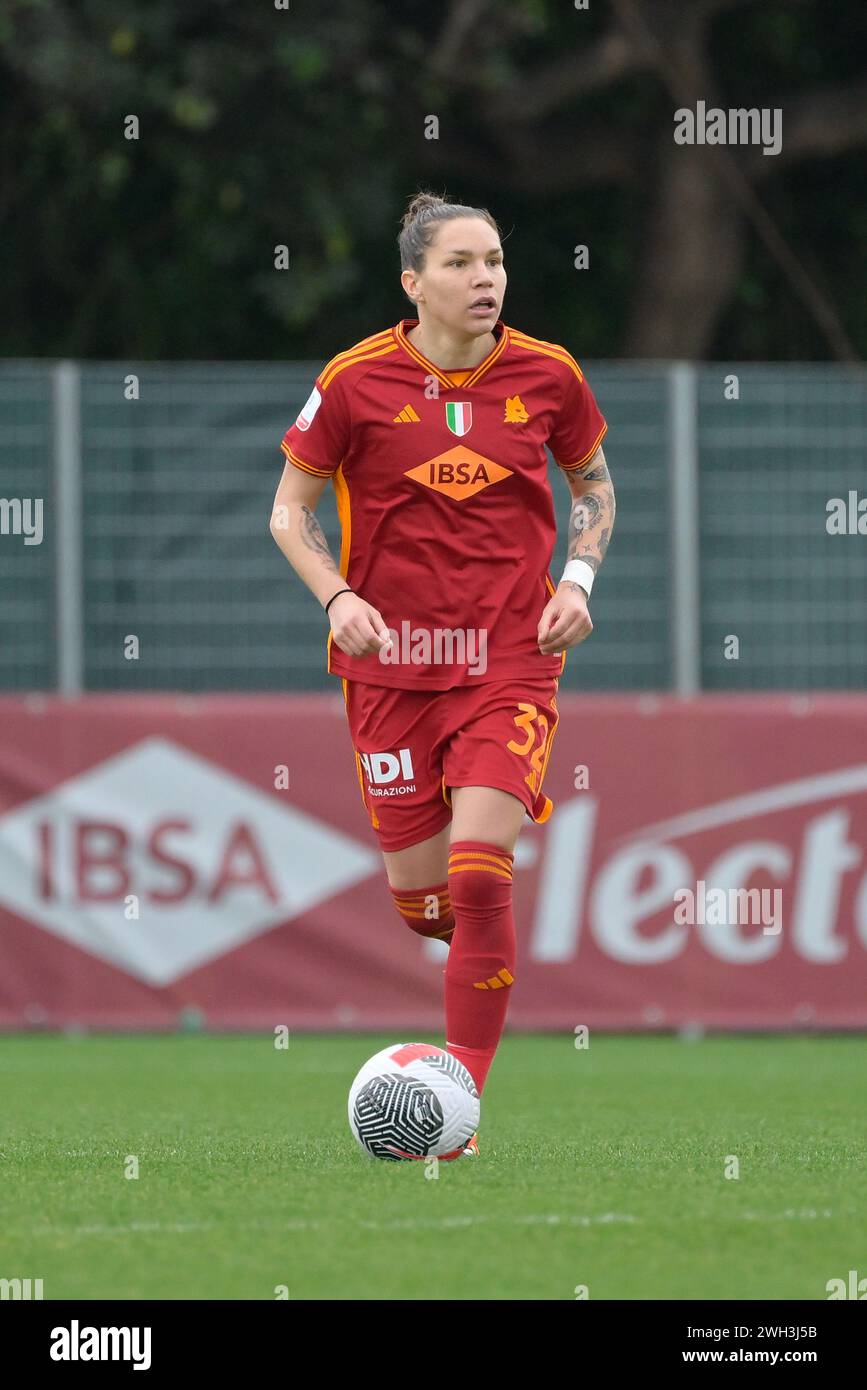 Rome, Italy. 07th Feb, 2024. Elena Linari (AS Roma Women); during the ...