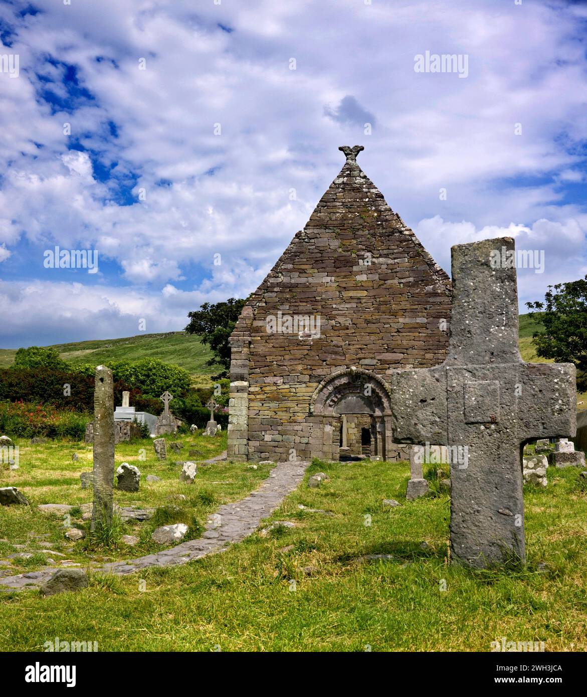 Kilmalkedar Church Dingle County Kerry Stock Photo - Alamy