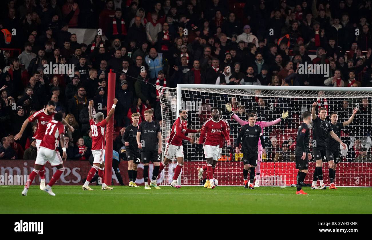 Nottingham Forest's Divock Origi celebrates scoring their side's first ...