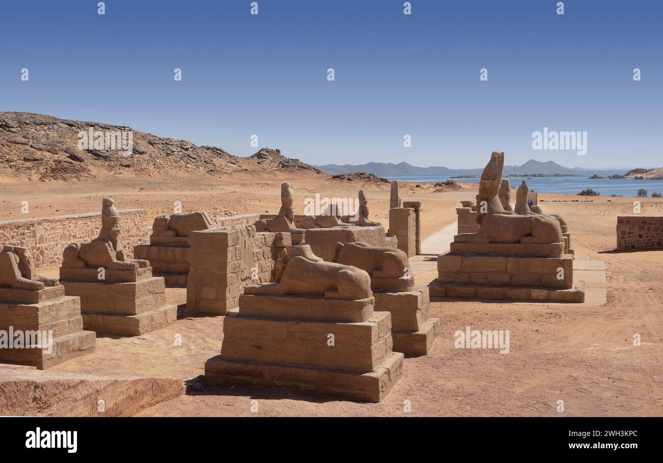 The Temple of Wadi al- Seboua, Lake Nasser, Egypt Stock Photo - Alamy