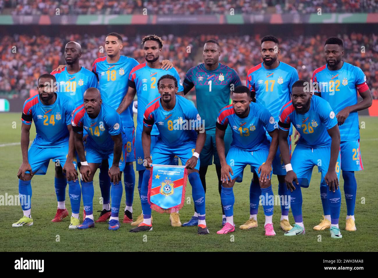 The team from DR Congo pose for a group photo before the African Cup of ...