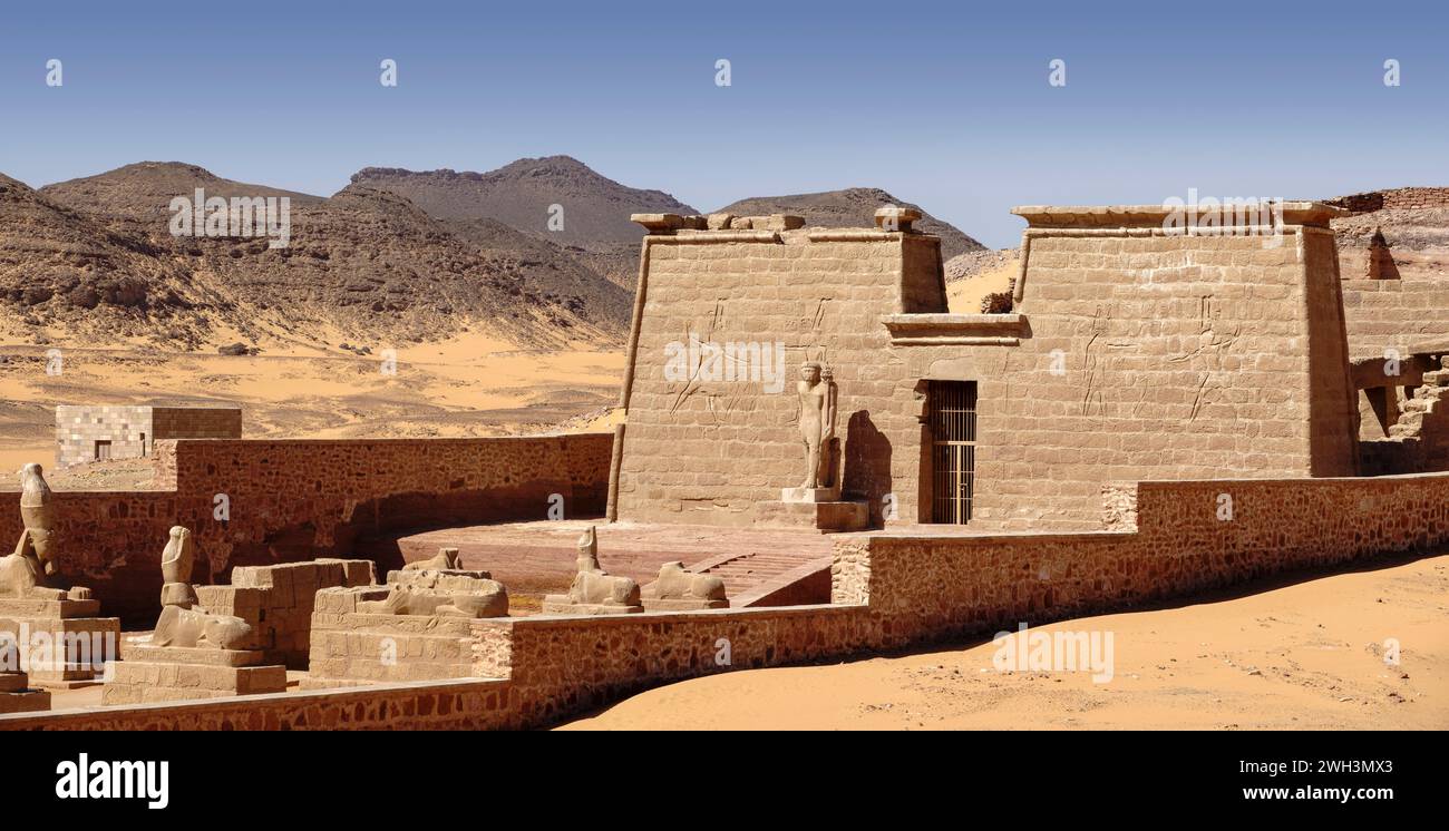 The Temple of Wadi al- Seboua, Lake Nasser, Egypt Stock Photo - Alamy