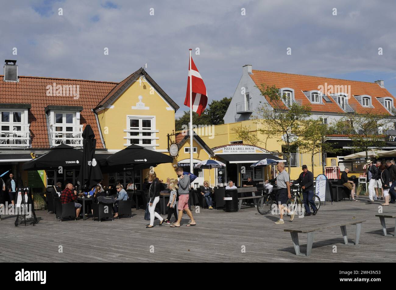 Marielyst /falster /Denmark - 19.August. 2017. Tourism life at ...