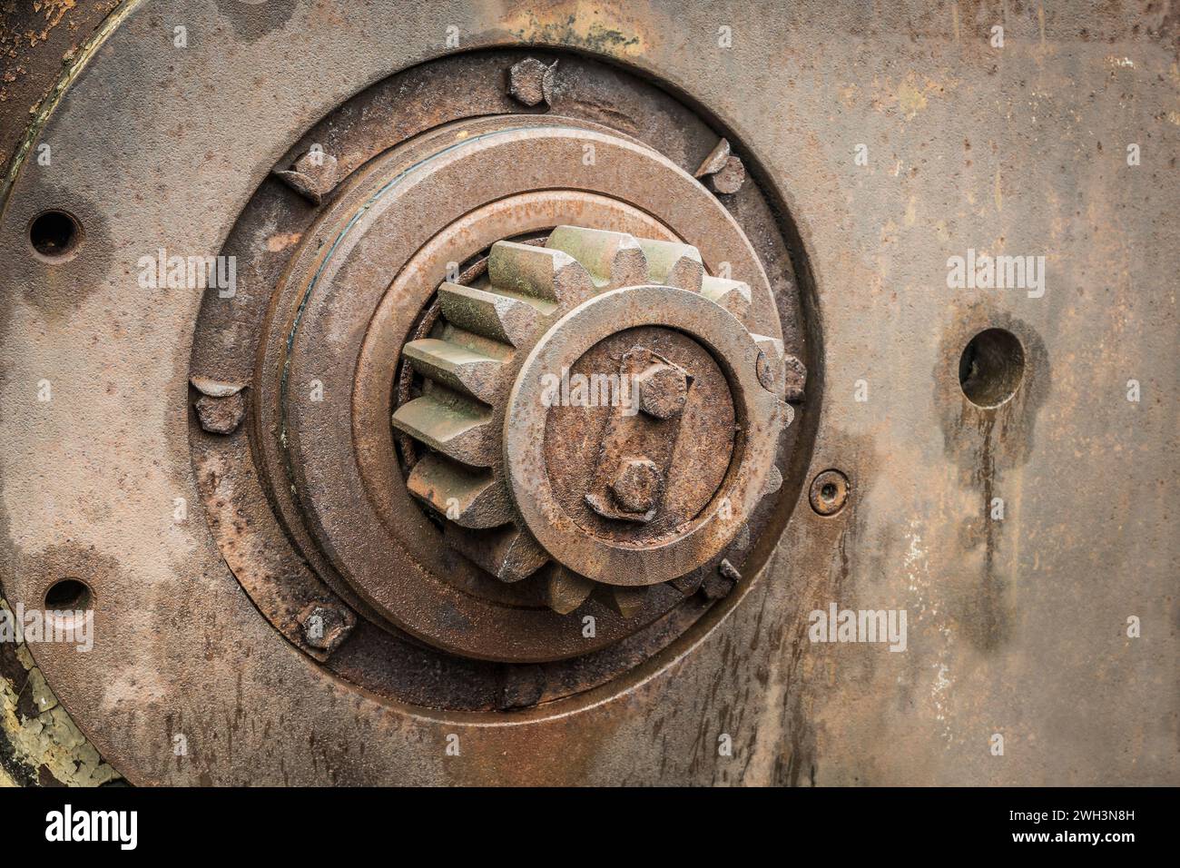 Detail of a mining industry transmisson gearbox Stock Photo - Alamy