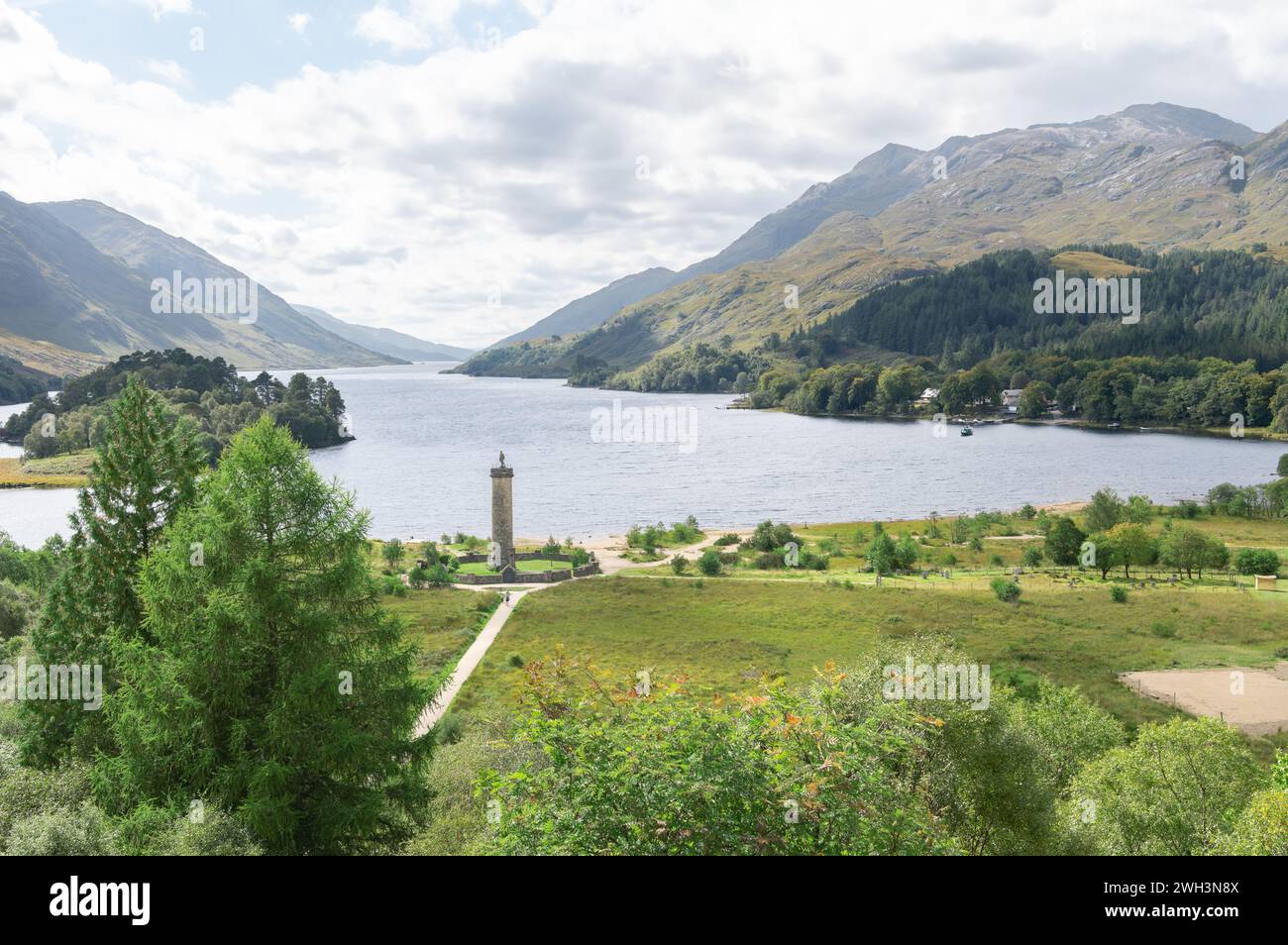 Statue of the Unknown Highlander at the top of the 1745 Jacobite rising ...