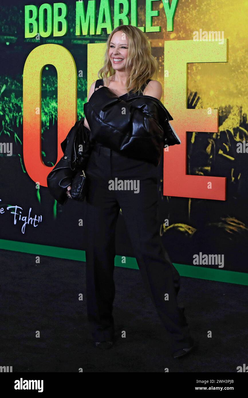 Kylie Minogue bei der Premiere des Kinofilms Bob Marley: One Love im ...