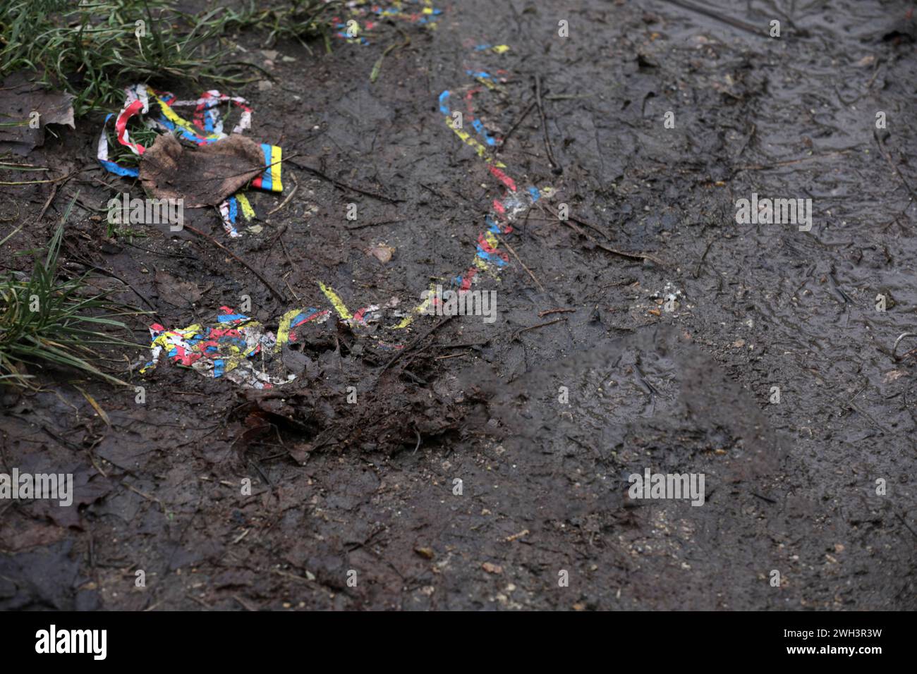 Garbage lying on the ground Stock Photo - Alamy