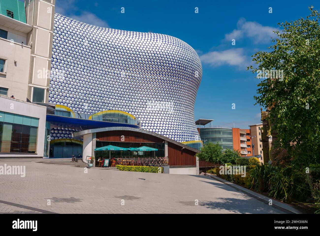Modern Selfridges Building at Bullring, Birmingham Under Clear Skies ...