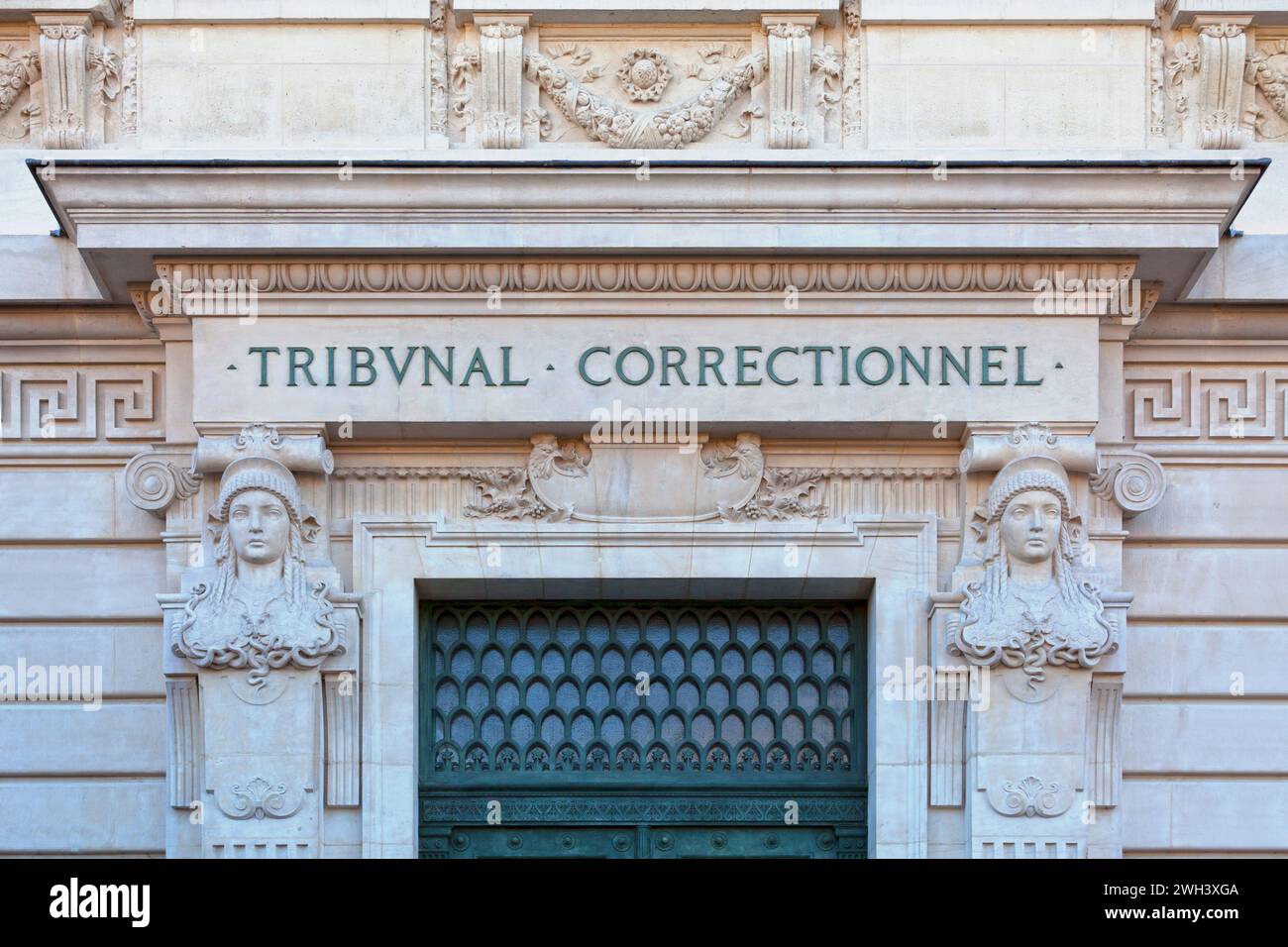 Outside of the Tribunal correctionnel de Paris (correctional court of ...