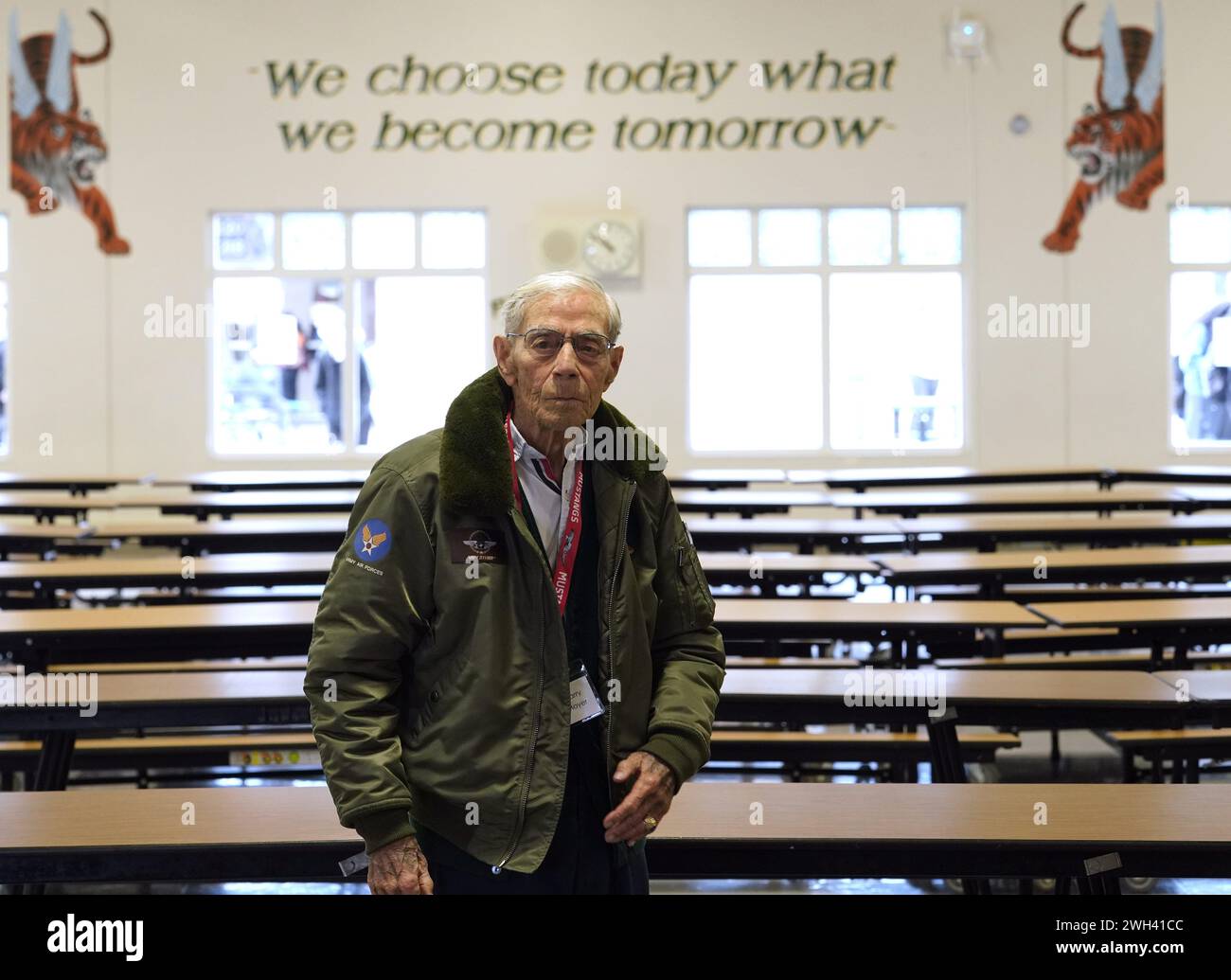Las Vegas, USA. 7th Feb, 2024. Flying Tigers veteran Harry Moyer is ...