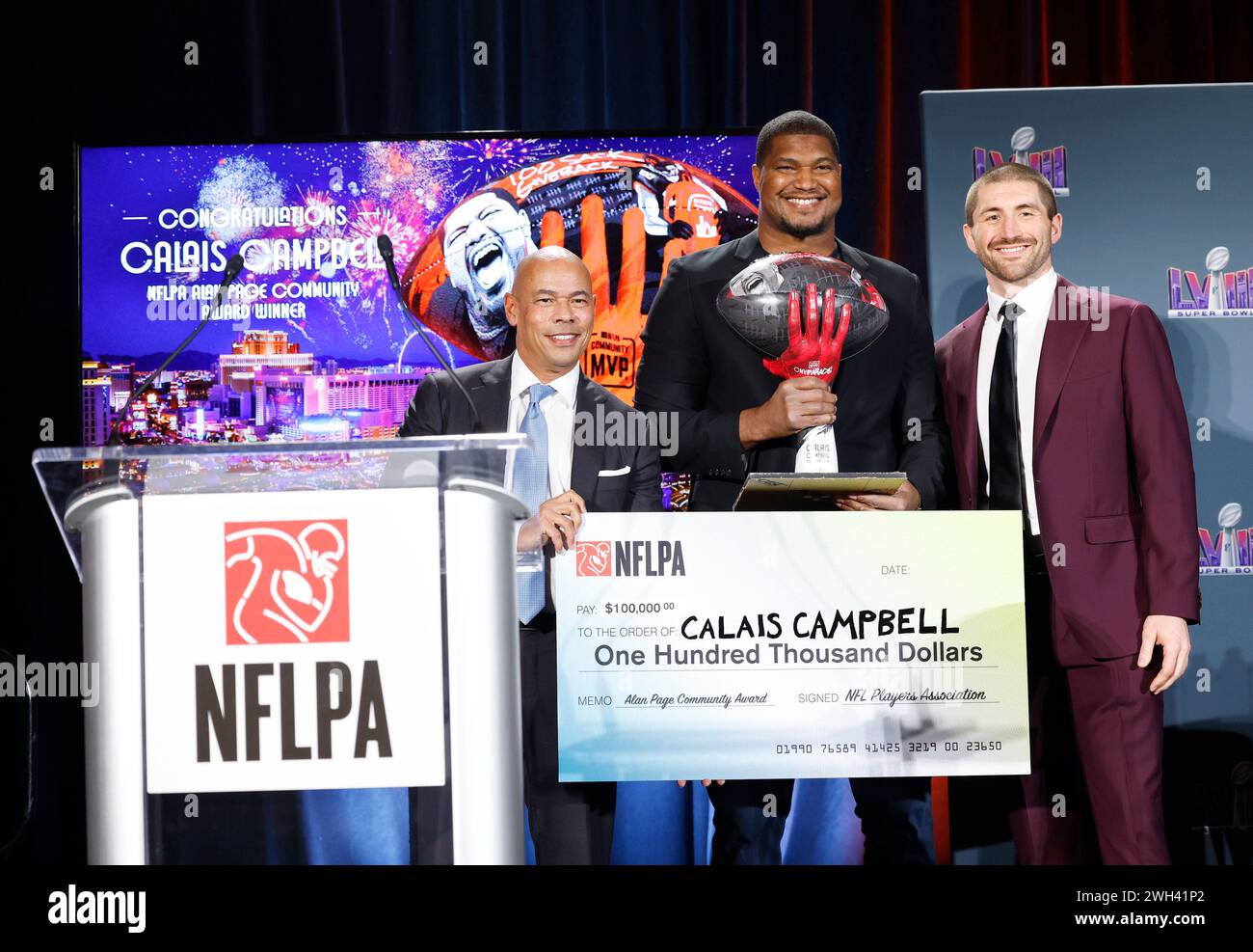 Executive Director of the NFLPA Lloyd Howell and NFLPA President JC ...