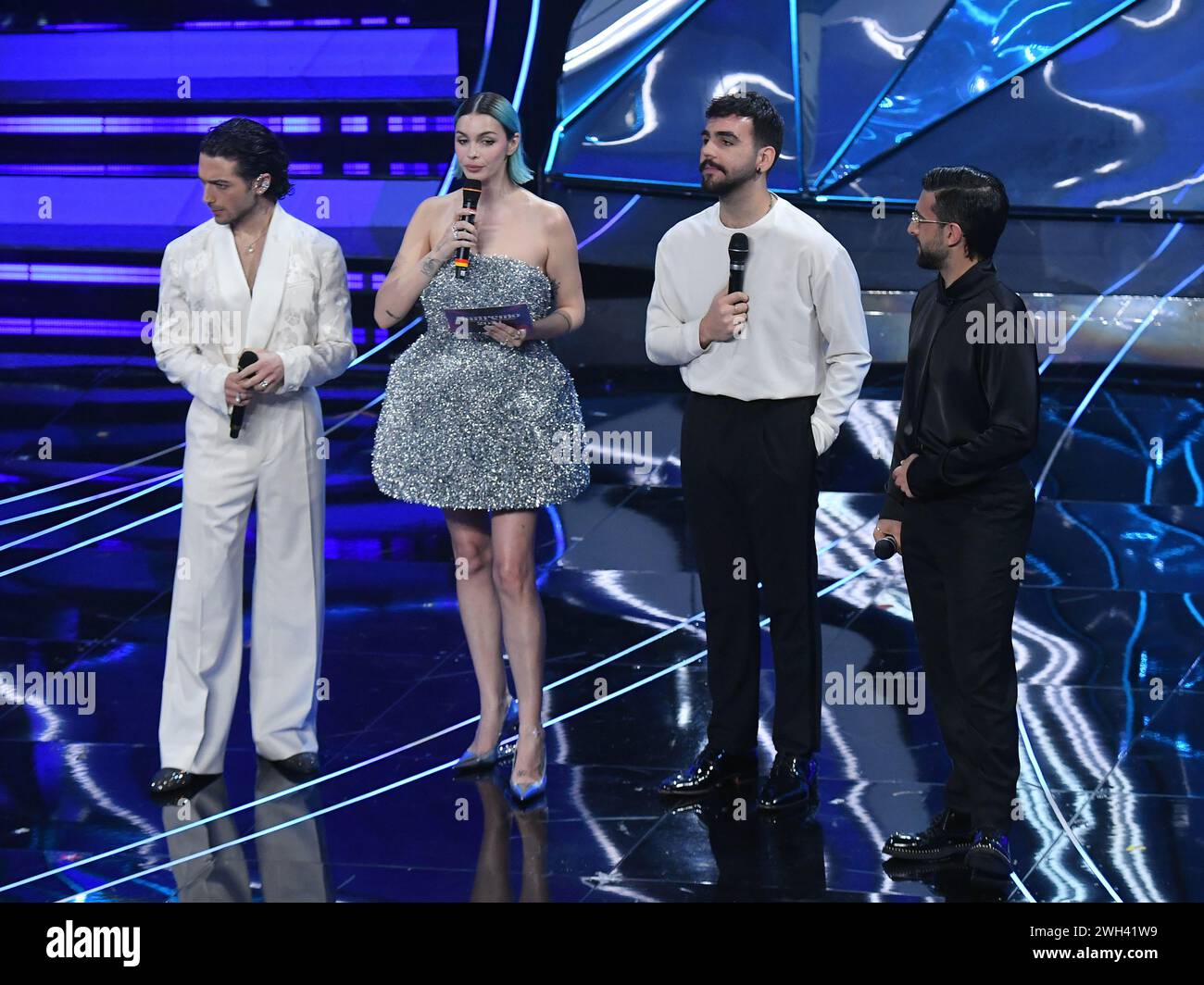 Sanremo, . 07th Feb, 2024. Sanremo, 74th Italian Song Festival, Second ...