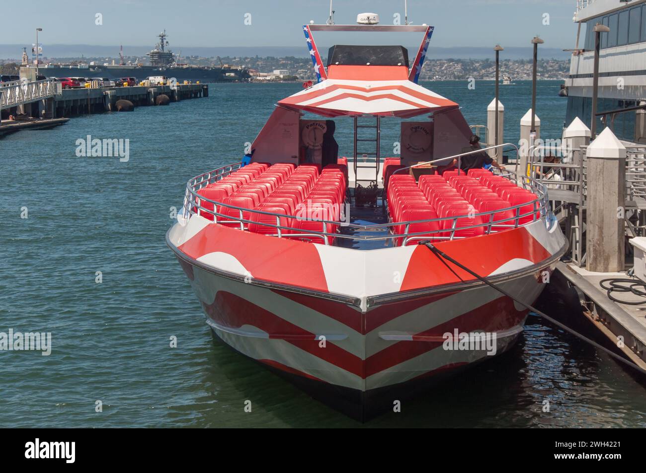 San Diego, California, USA – August 16, 2023. The Patriot Jet Boat in ...