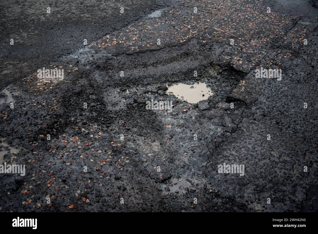 Pothole in an Edinburgh street Stock Photo - Alamy