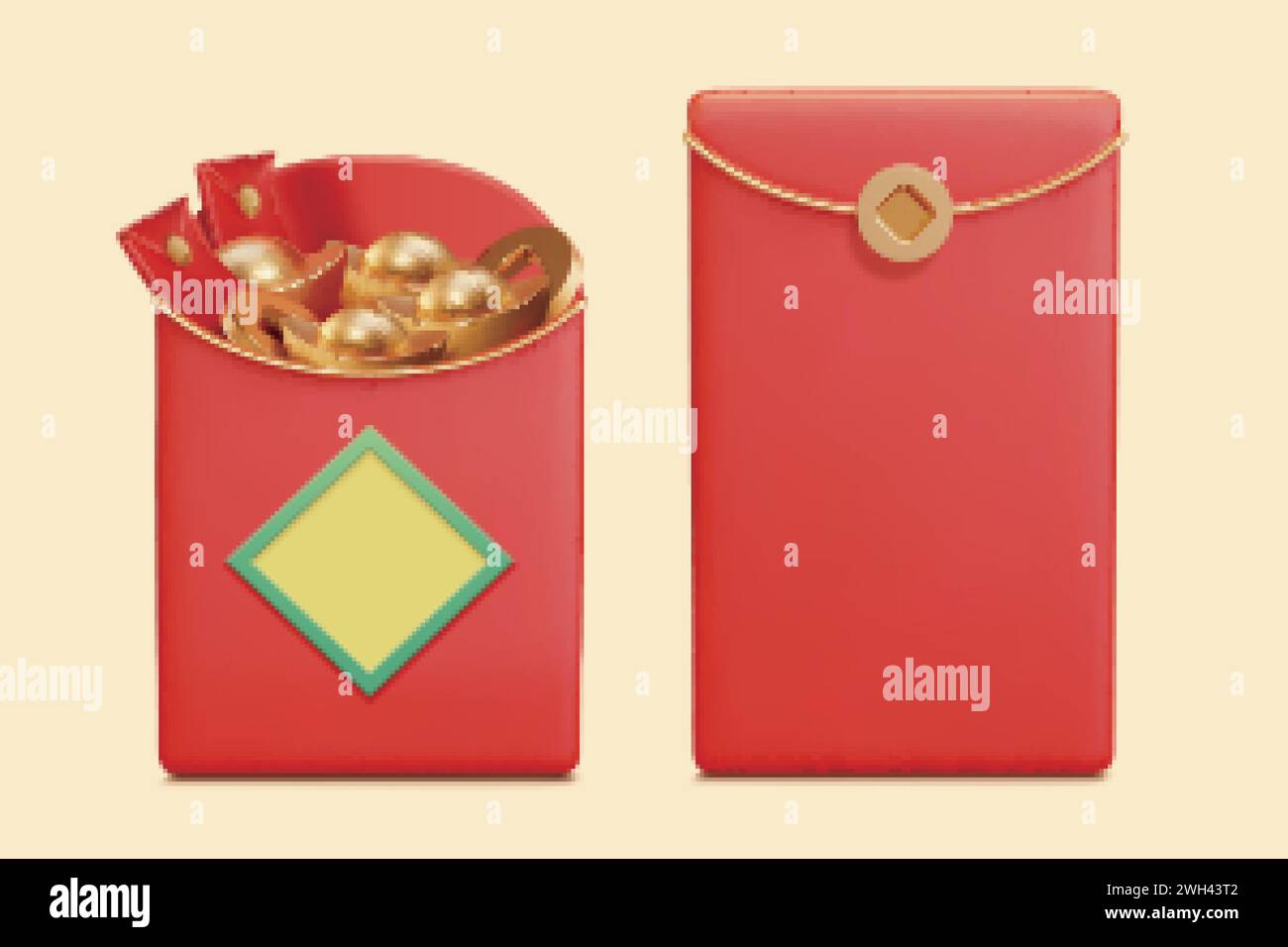 Angpao vector vectors hi-res stock photography and images - Alamy