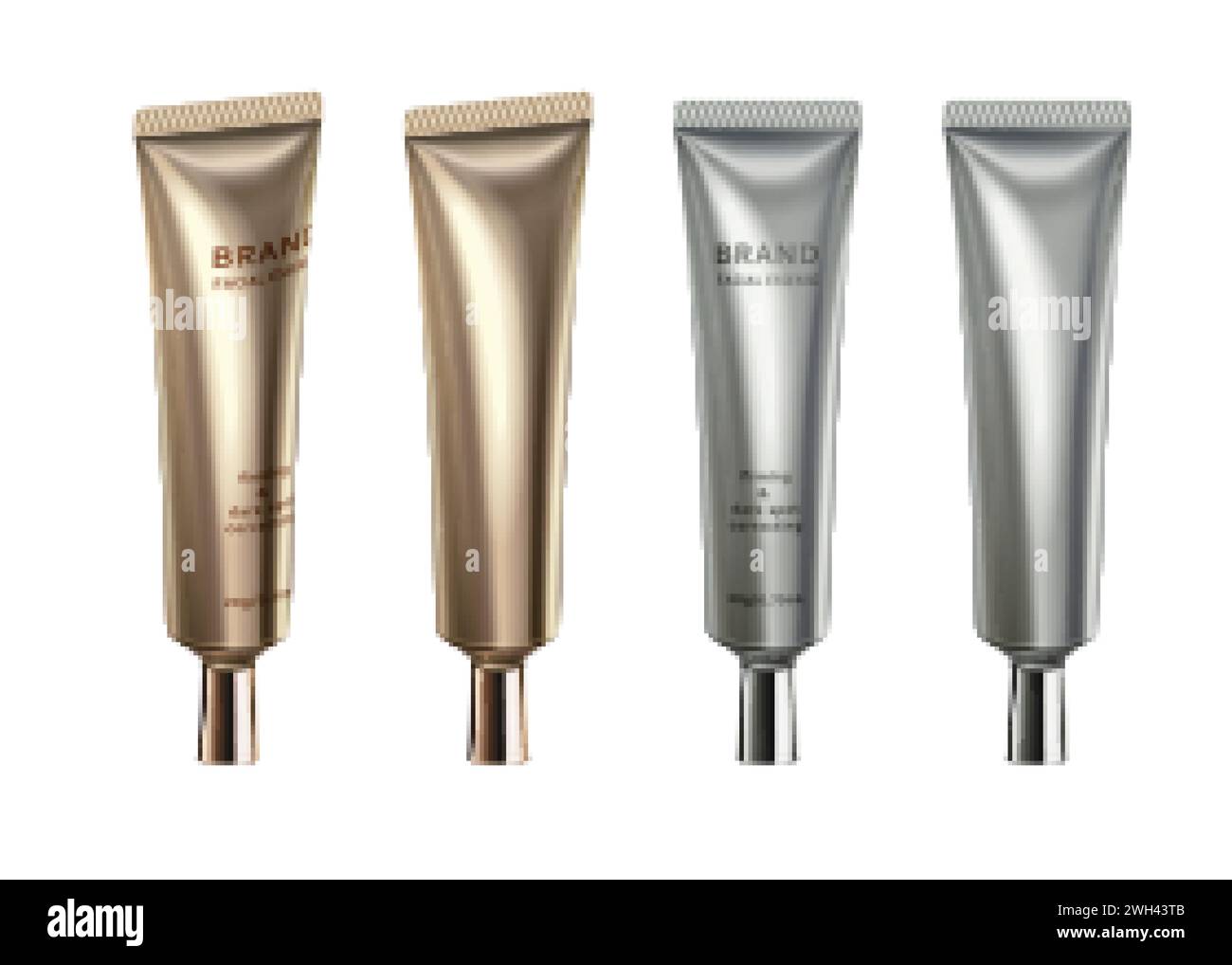 Cosmetic tubes vector vectors Stock Vector Images - Alamy