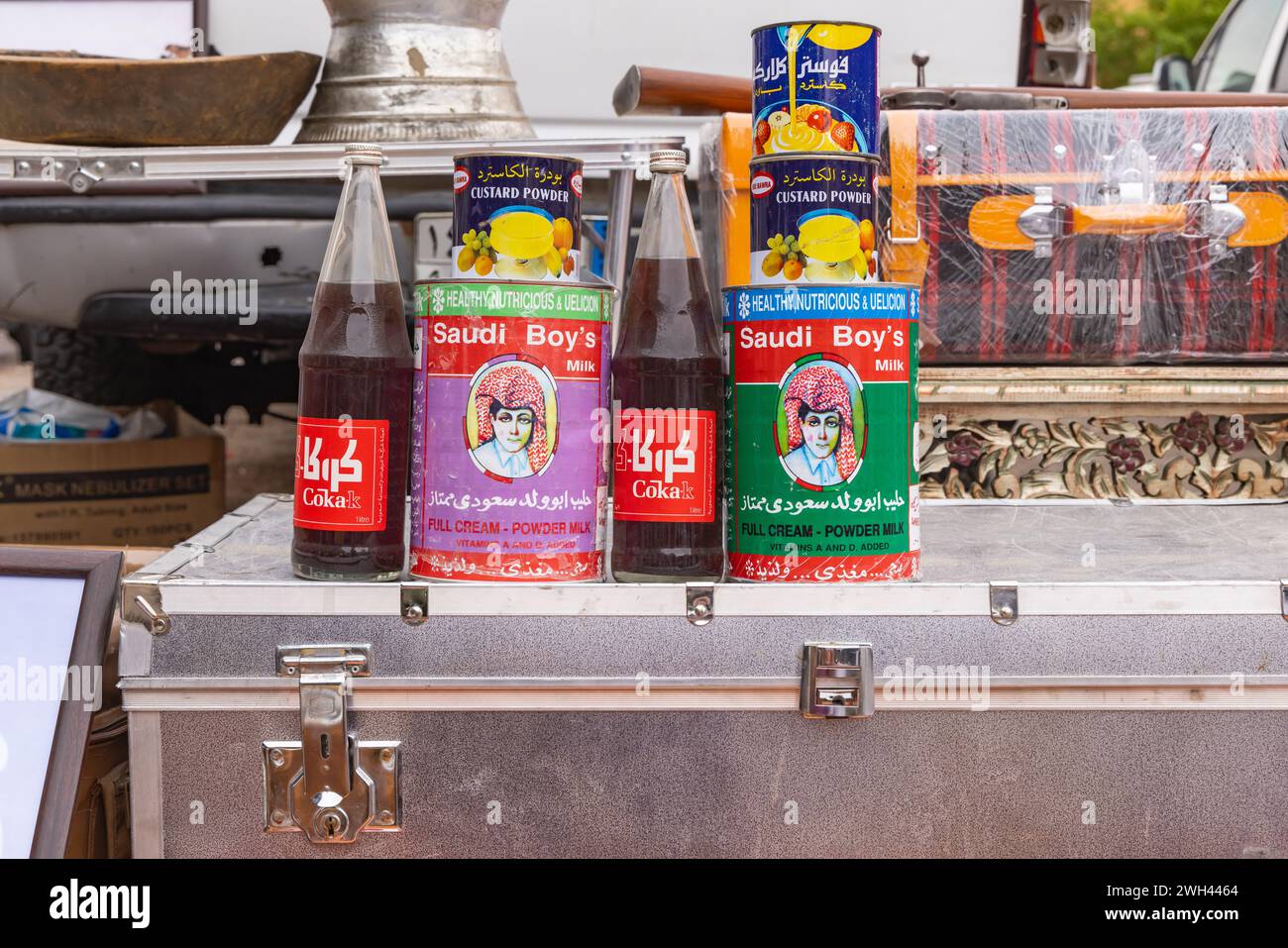 Middle East, Saudi Arabia, Riyadh, Al-Dirah. November 11, 2023. Food ...