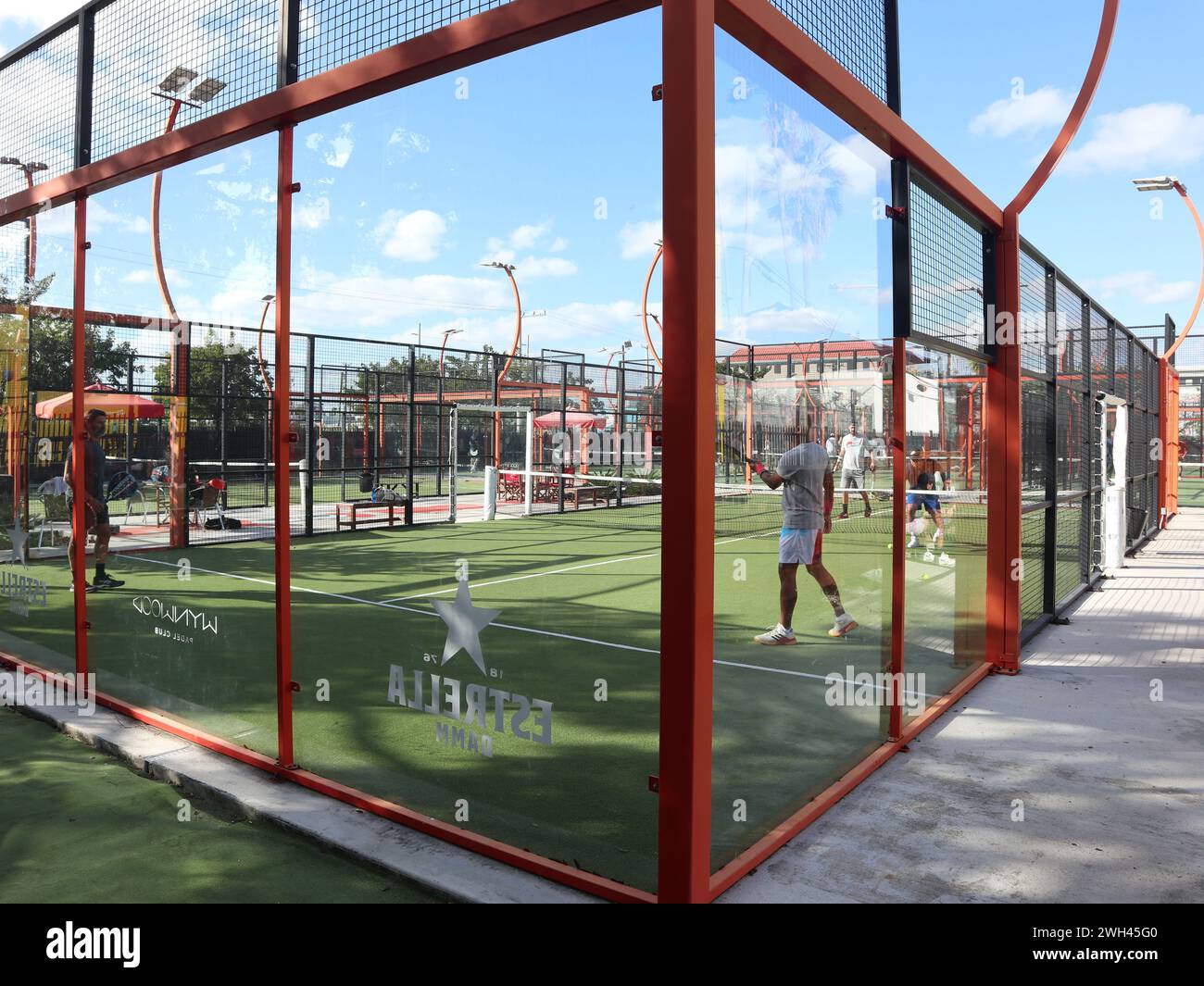 Padel field outdoor Stock Photo - Alamy