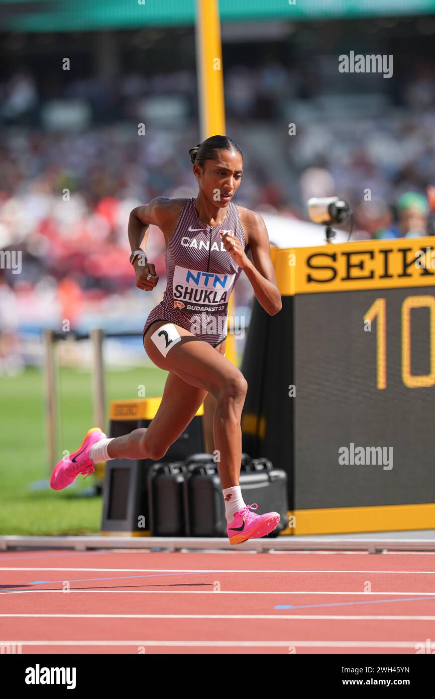 Jazz SHUKLA participating in the 800 meters at the World Athletics ...