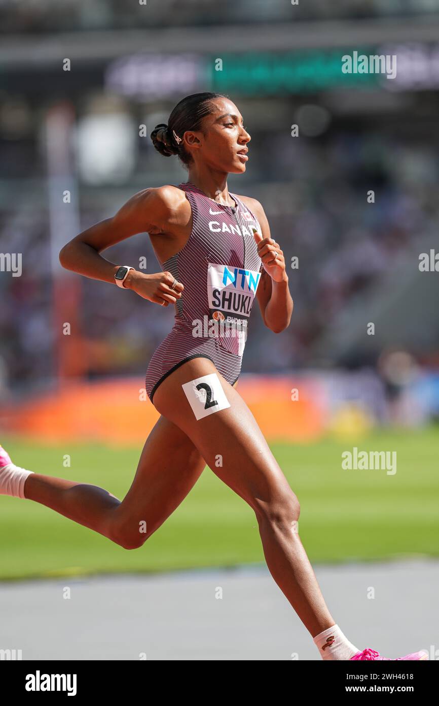 Jazz SHUKLA participating in the 800 meters at the World Athletics ...