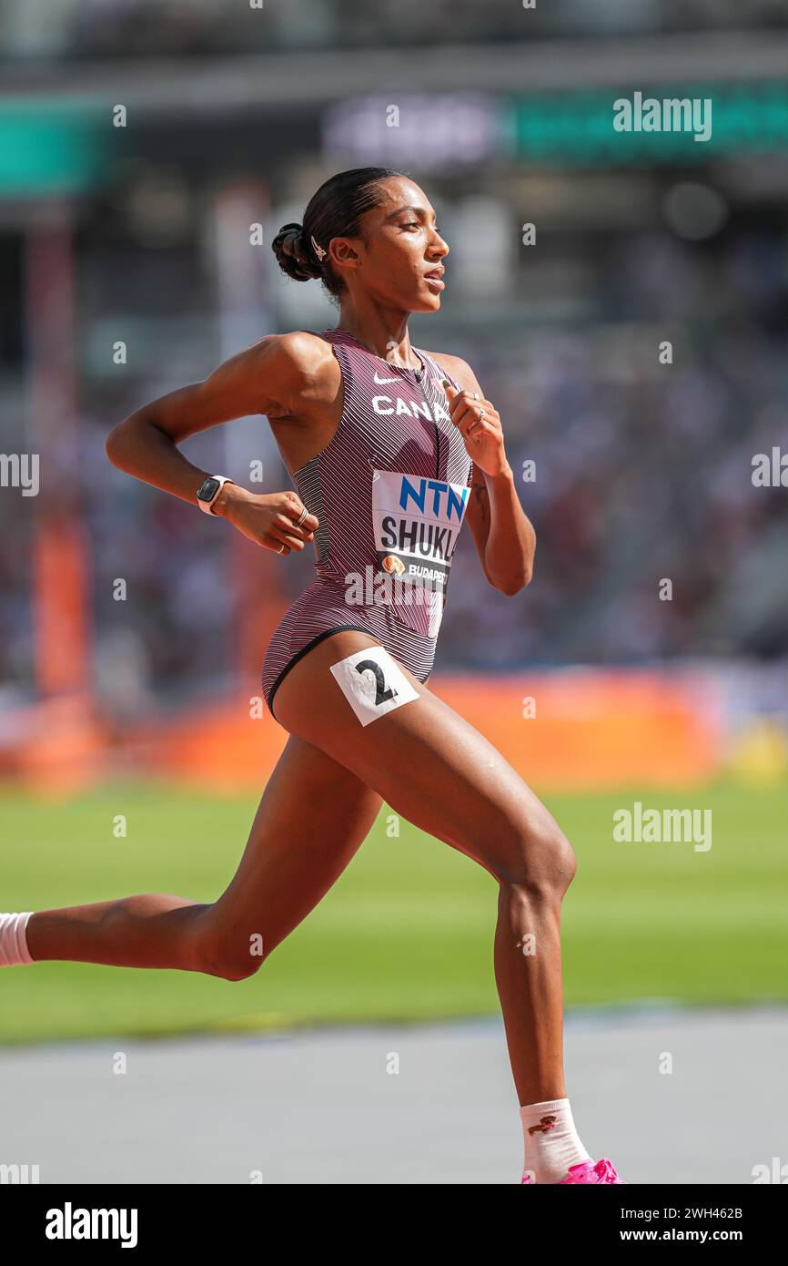 Jazz SHUKLA participating in the 800 meters at the World Athletics ...