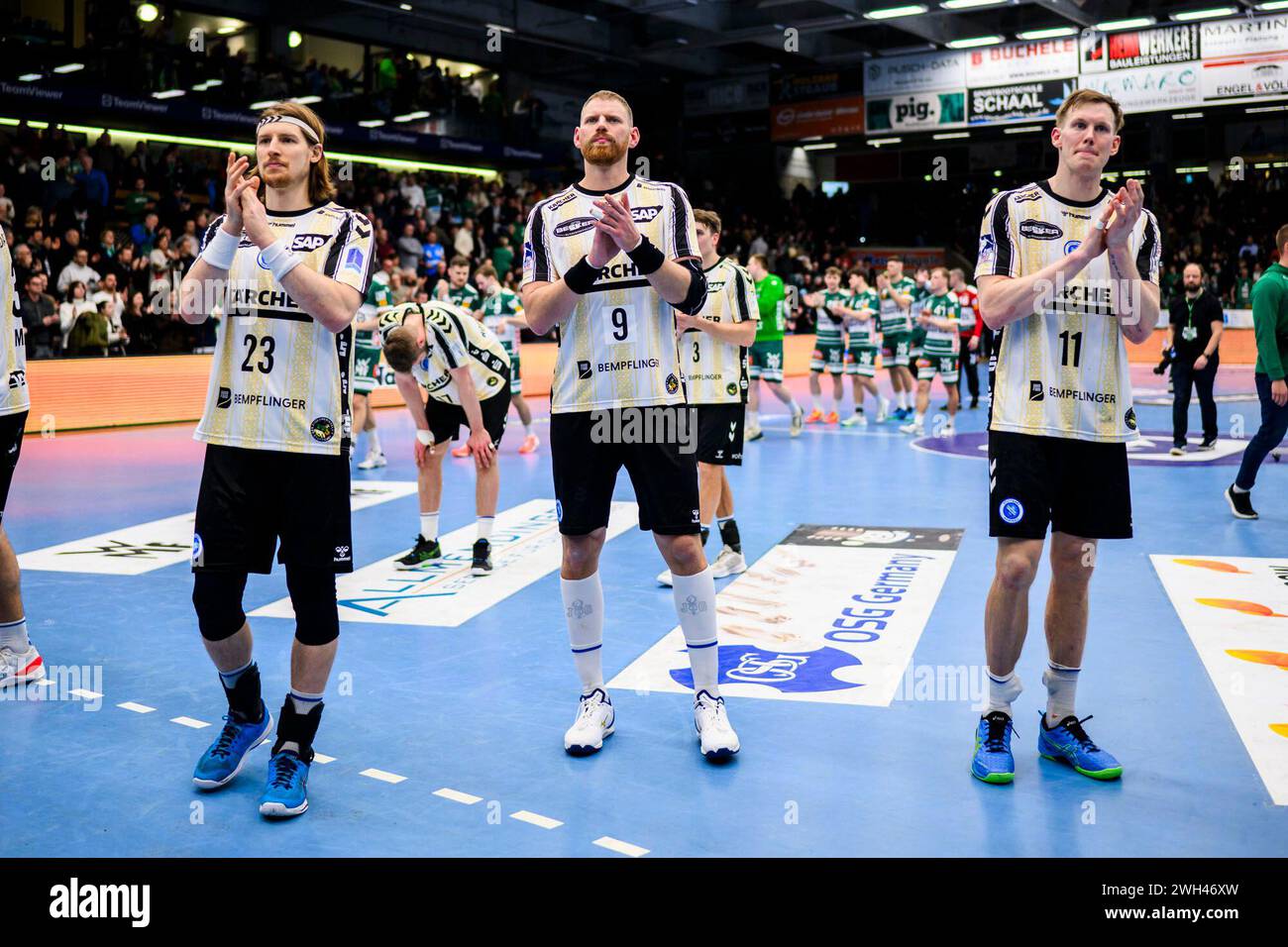 07 February 2024, Baden-Württemberg, Göppingen: Handball: 1st ...