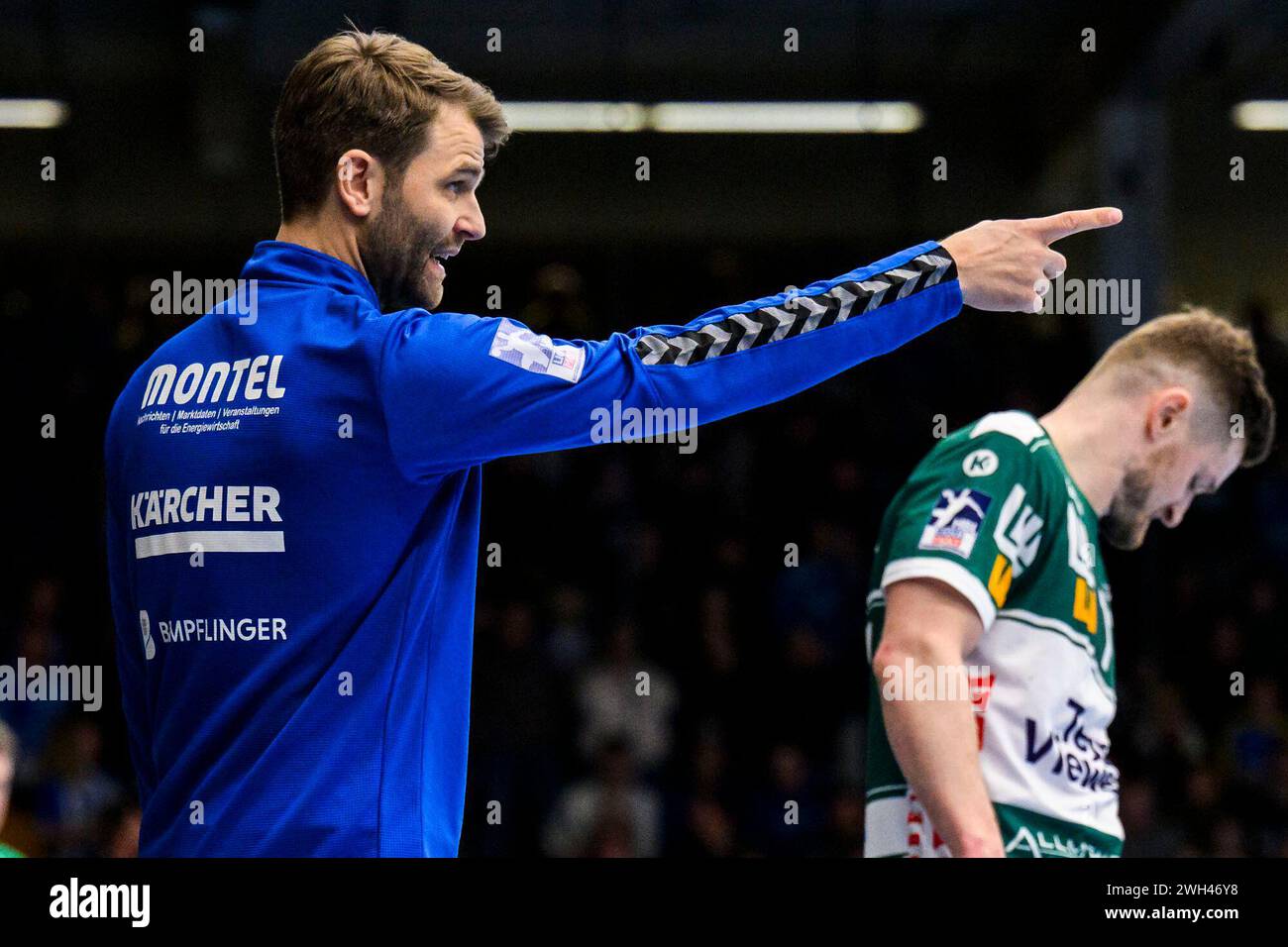 07 February 2024, Baden-Württemberg, Göppingen: Handball: 1st ...