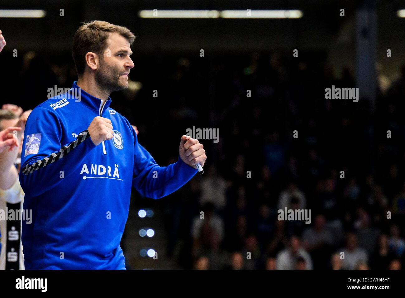 07 February 2024, Baden-Württemberg, Göppingen: Handball: 1st ...