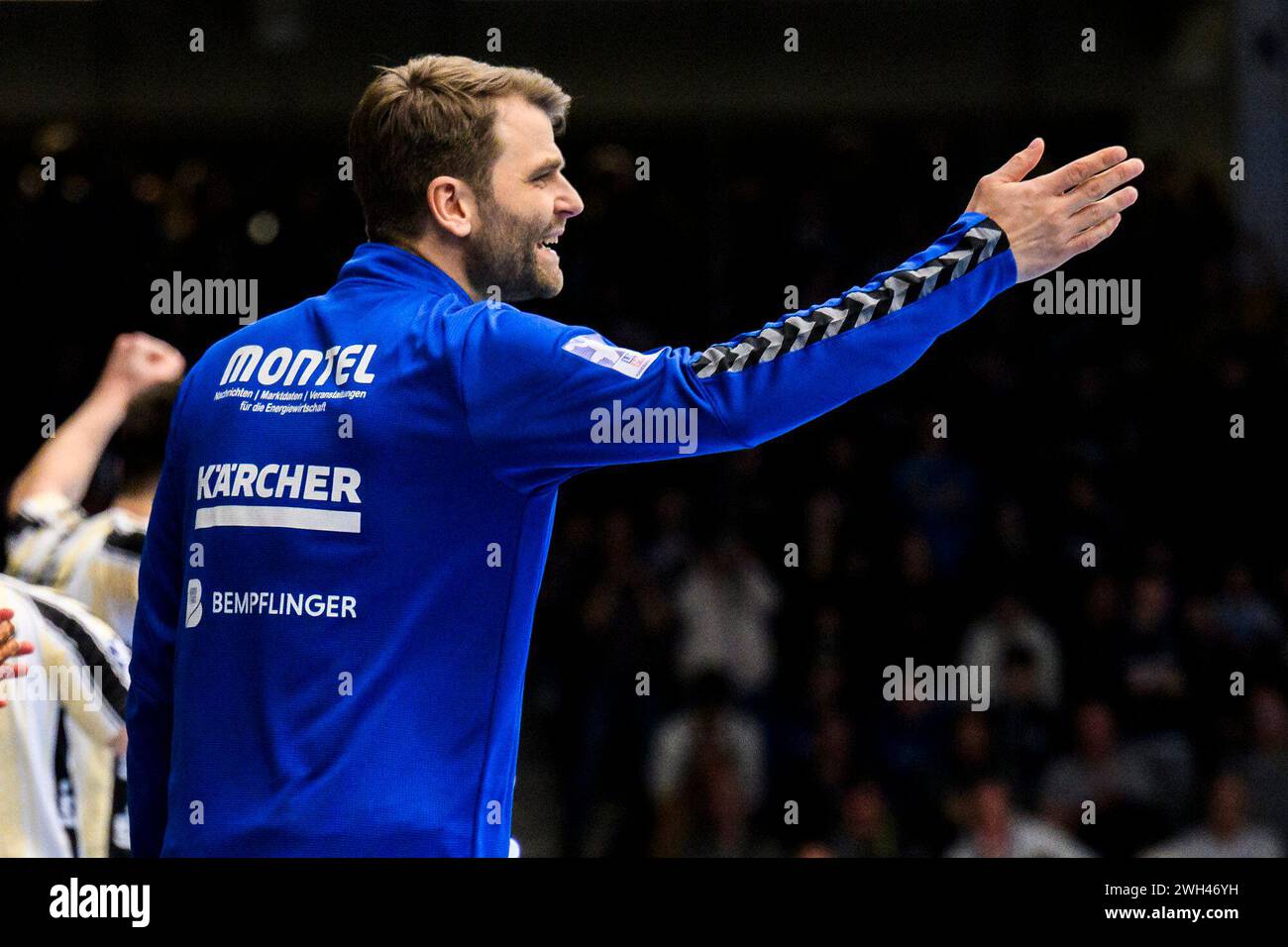 07 February 2024, Baden-Württemberg, Göppingen: Handball: 1st ...