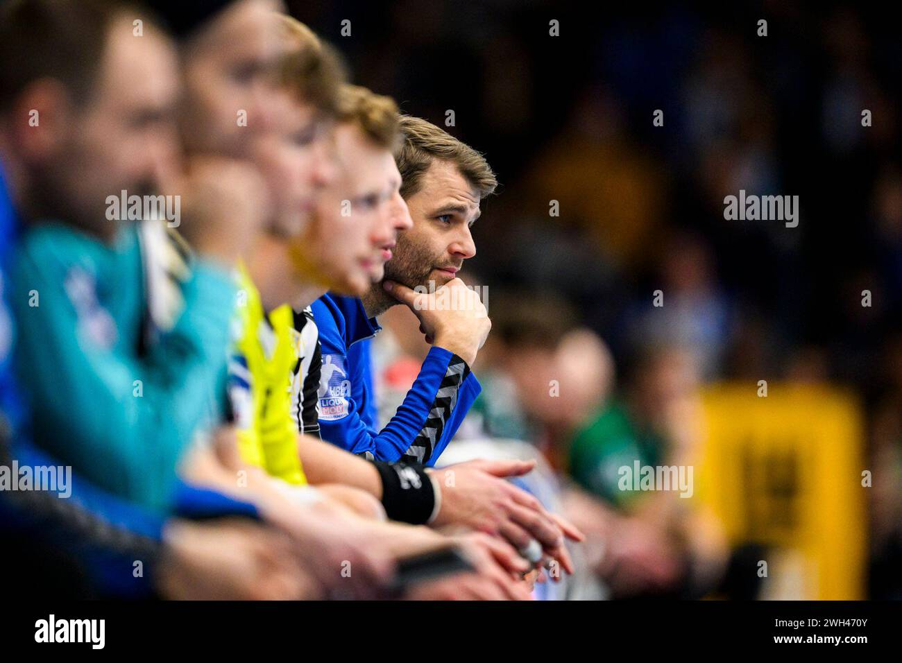07 February 2024, Baden-Württemberg, Göppingen: Handball: 1st ...