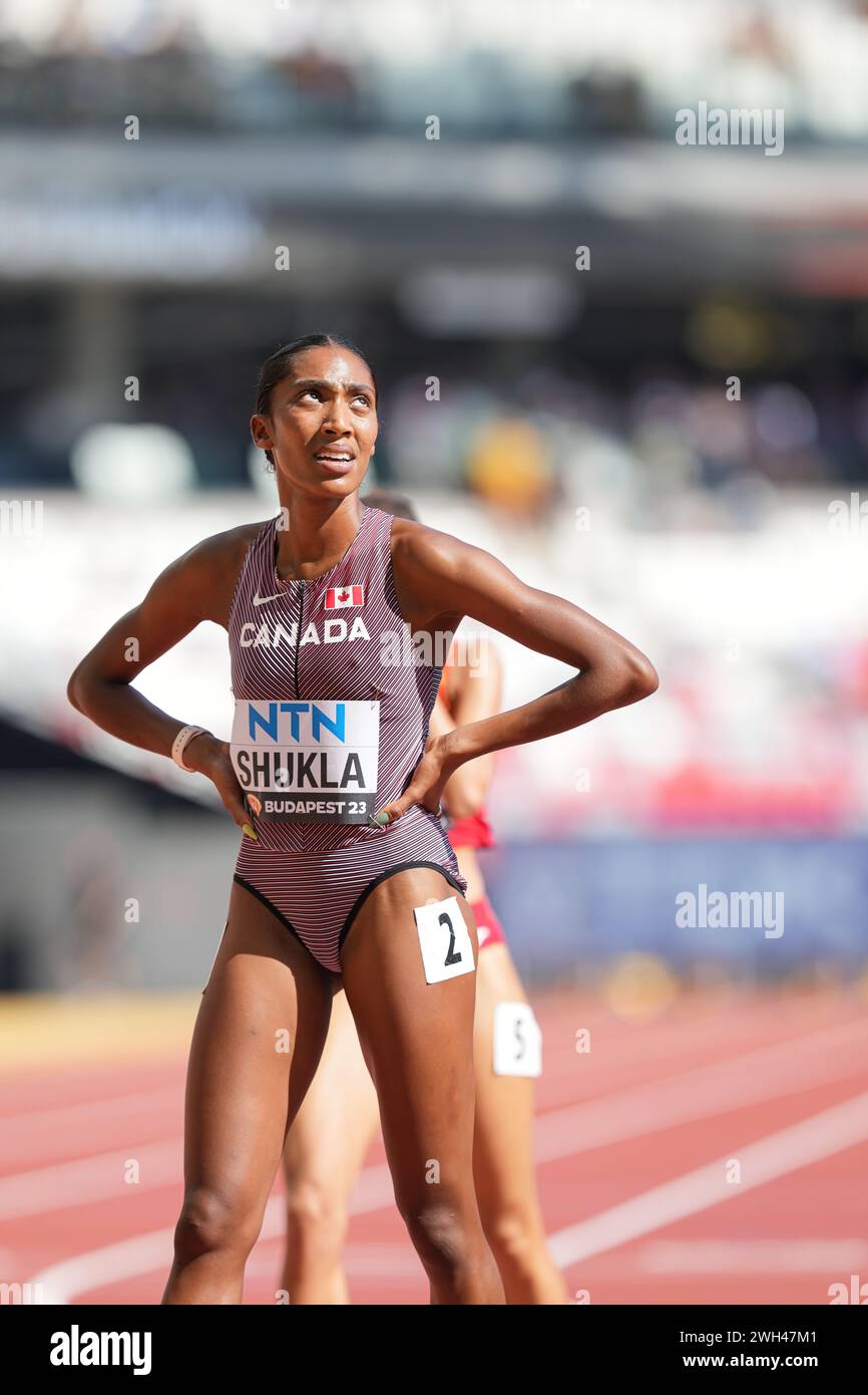 Jazz SHUKLA participating in the 800 meters at the World Athletics ...