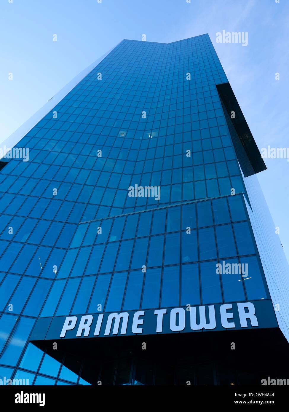 Zurich, Switzerland, 3th Feb, 2024. Prime Tower in Zurich, Switzerland ...