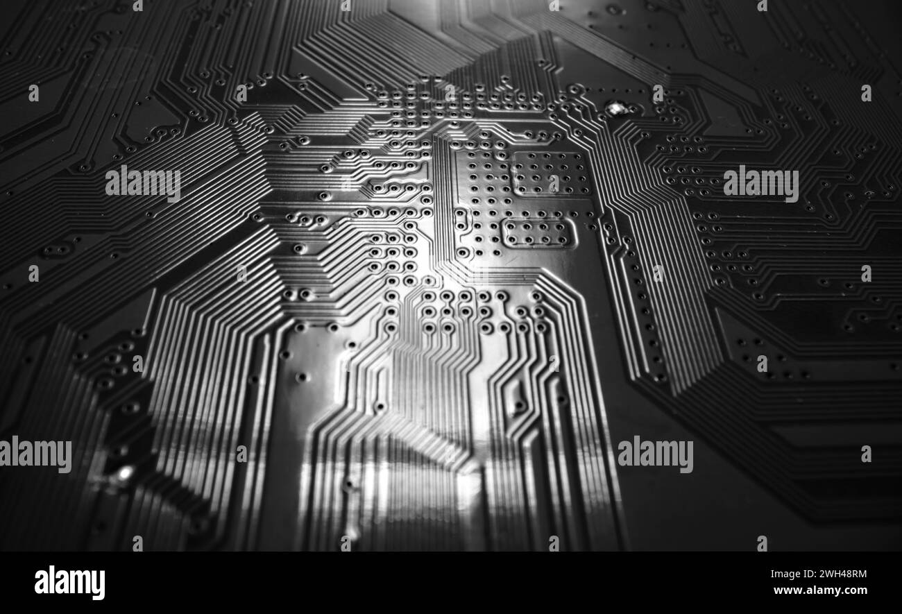 Electronic circuit board background. Abstract digital technology background. Electronic computer ...