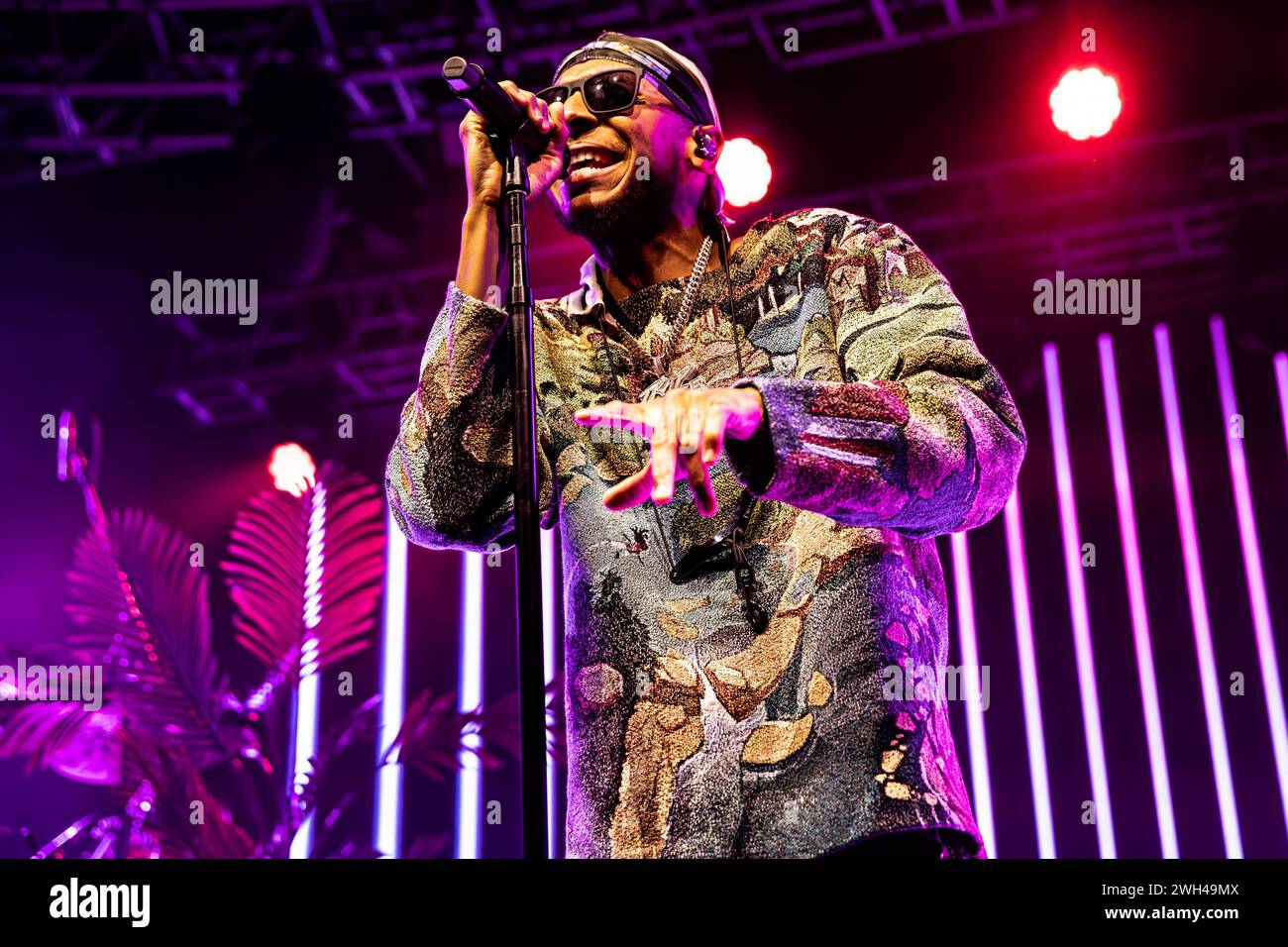 Milan Italy. 04th Feb 2024. The Jamaican-American musician Micah Davis ...