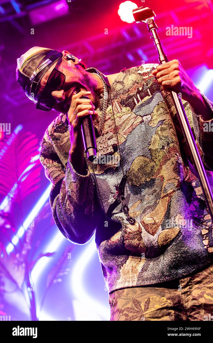 Milan Italy. 04th Feb 2024. The Jamaican-American musician Micah Davis ...