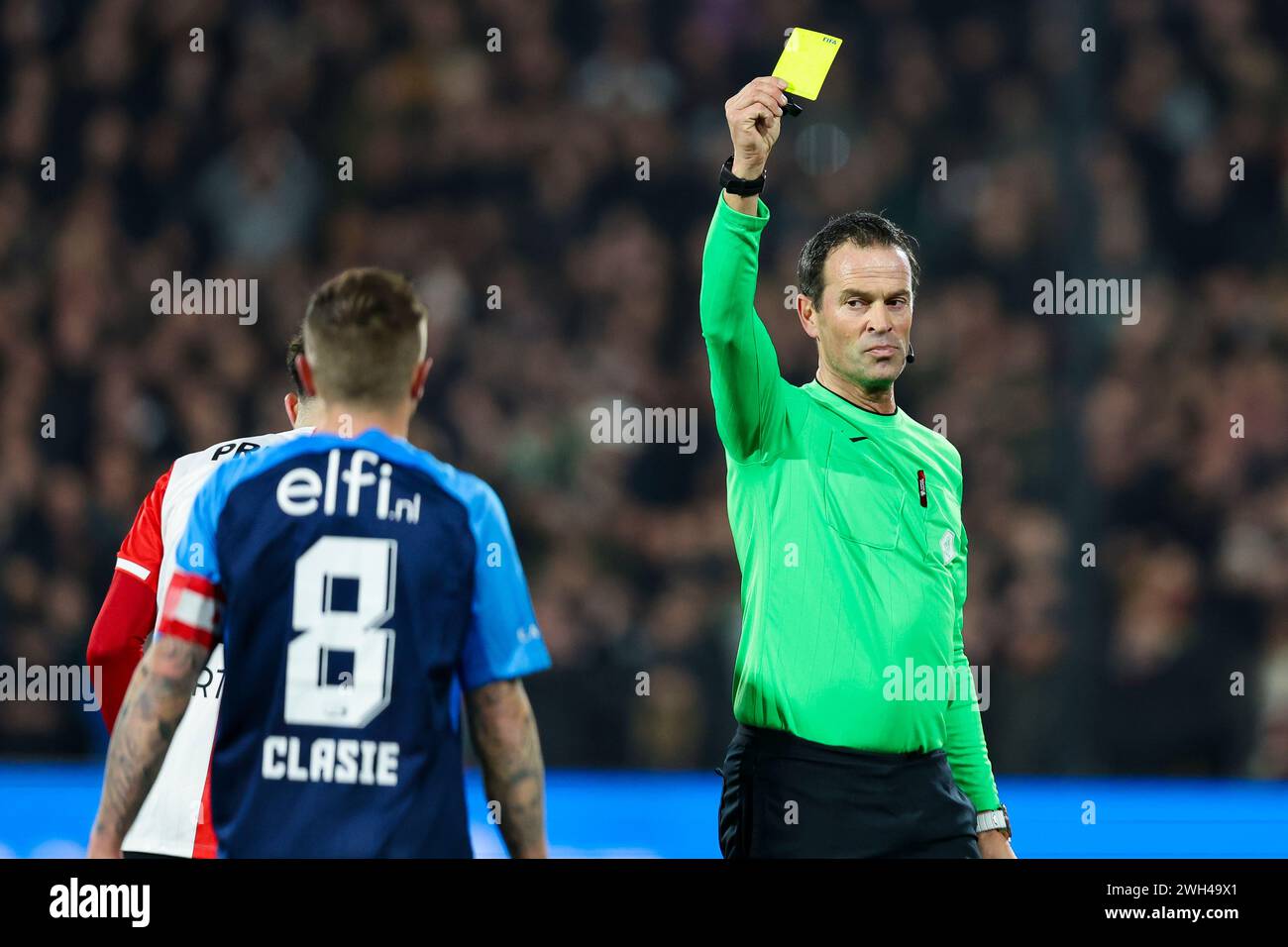 ROTTERDAM, NETHERLANDS - FEBRUARY 7: Jordy Clasie (AZ Alkmaar) and ...