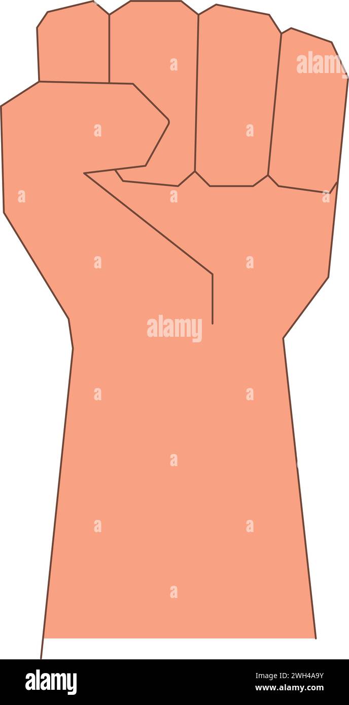 Fist protest illustration Stock Vector Images - Alamy