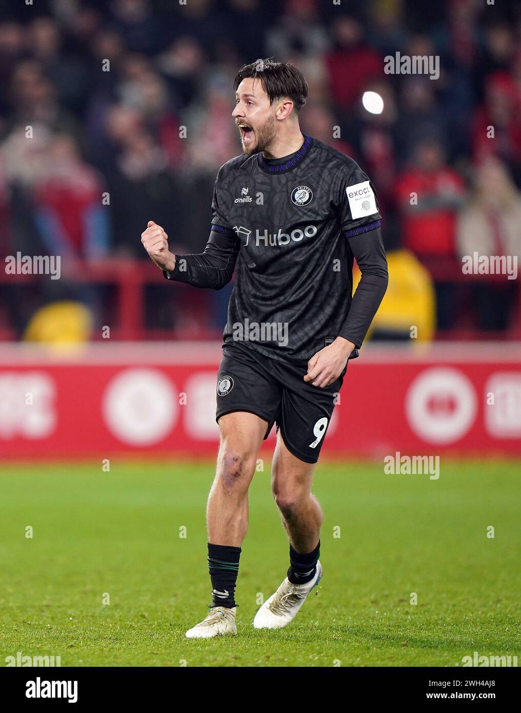 Bristol City's Harry Cornick celebrates scoring in the penalty shoot ...