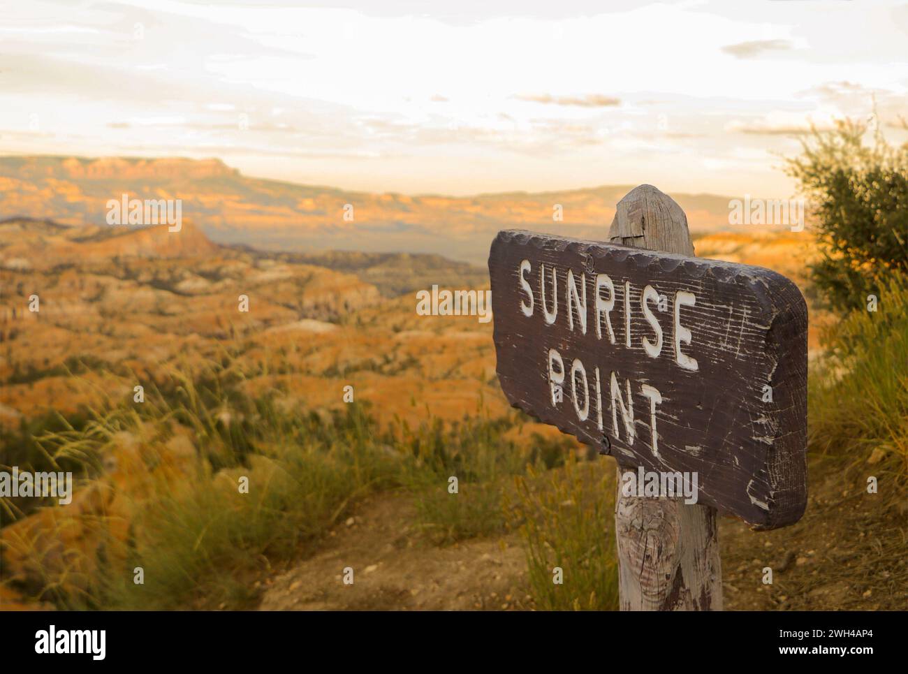 Bryce point sign hi-res stock photography and images - Alamy