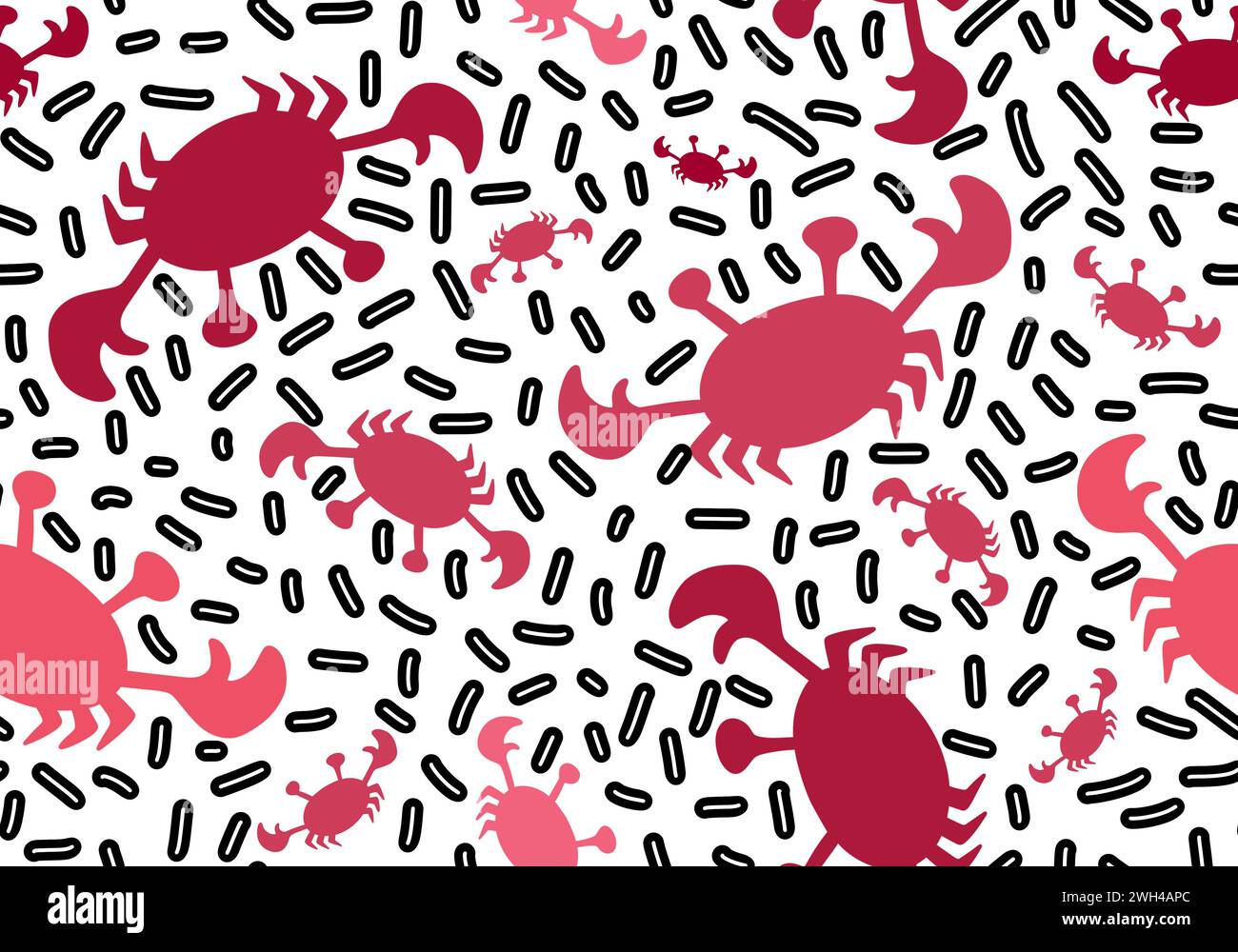 Seamless animals seamless crabs pattern for wrapping paper and fabrics ...
