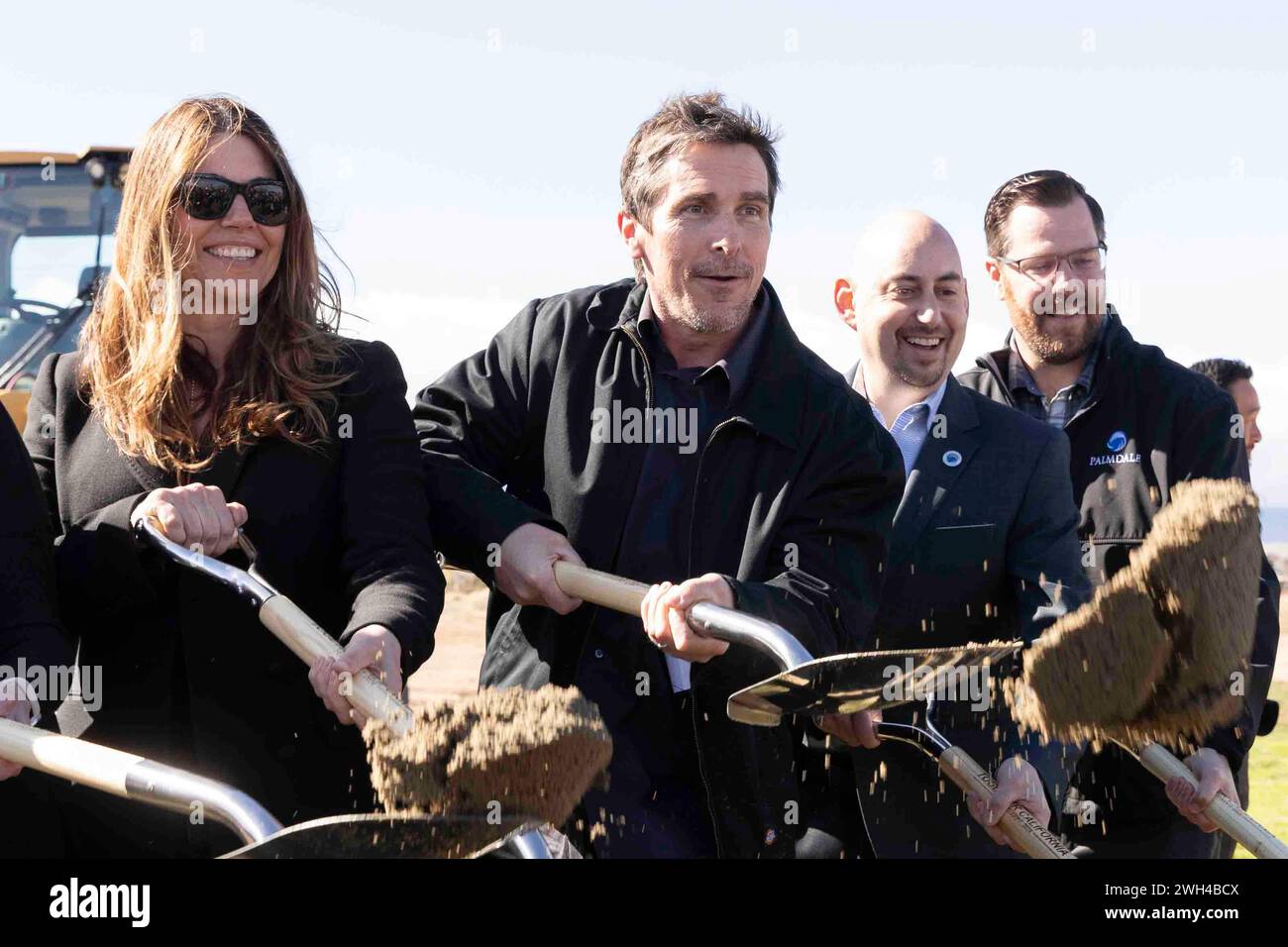 Palmdale, USA. 07th Feb, 2024. Sibi Blazic, Christian Bale, Austin ...