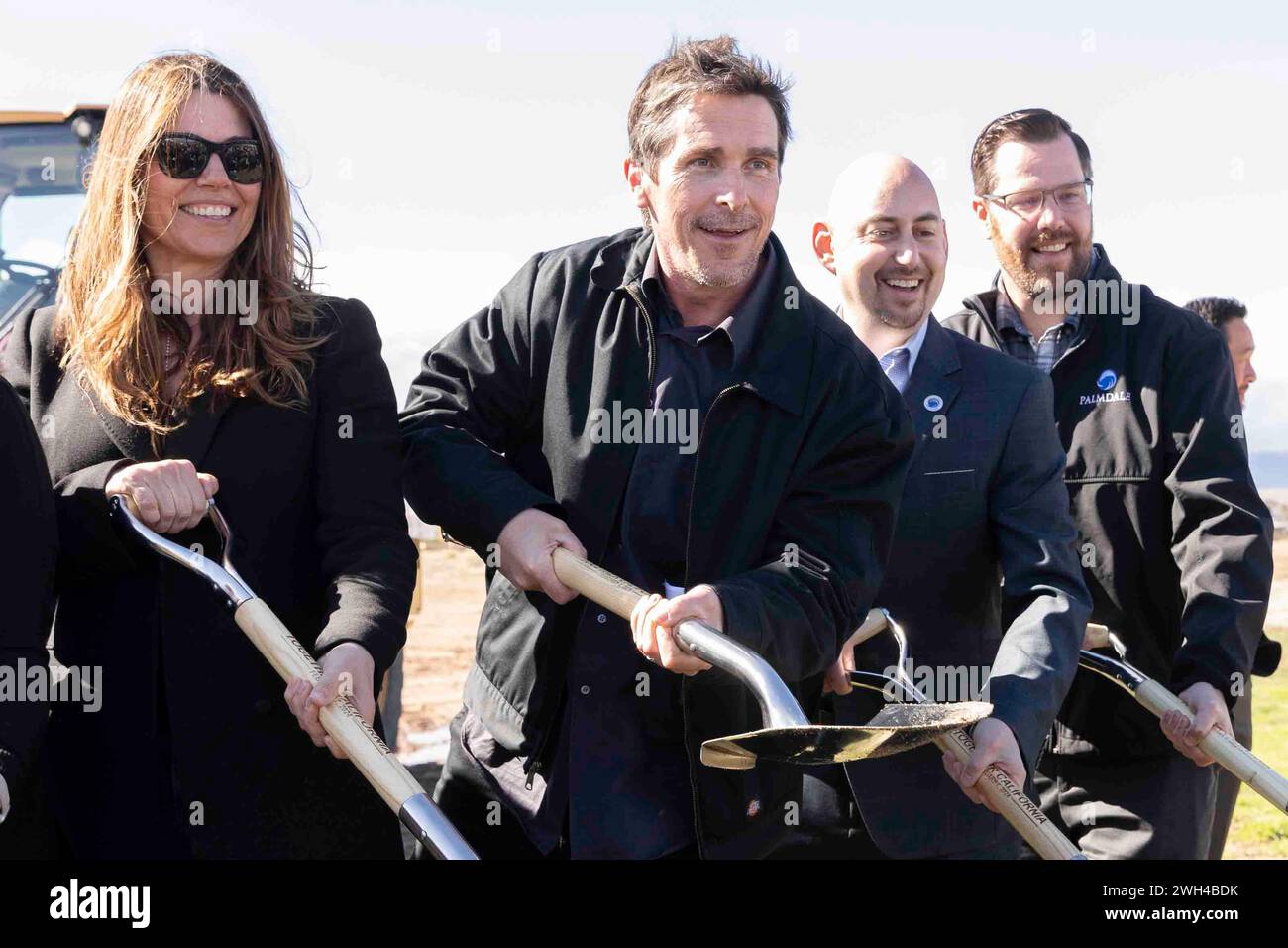 Palmdale, USA. 07th Feb, 2024. Sibi Blazic, Christian Bale, Austin ...