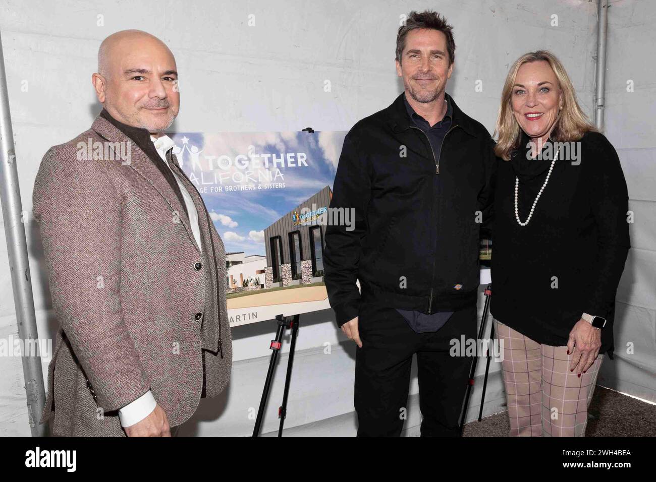Palmdale, USA. 07th Feb, 2024. Eric Esrailian, Christian Bale and ...